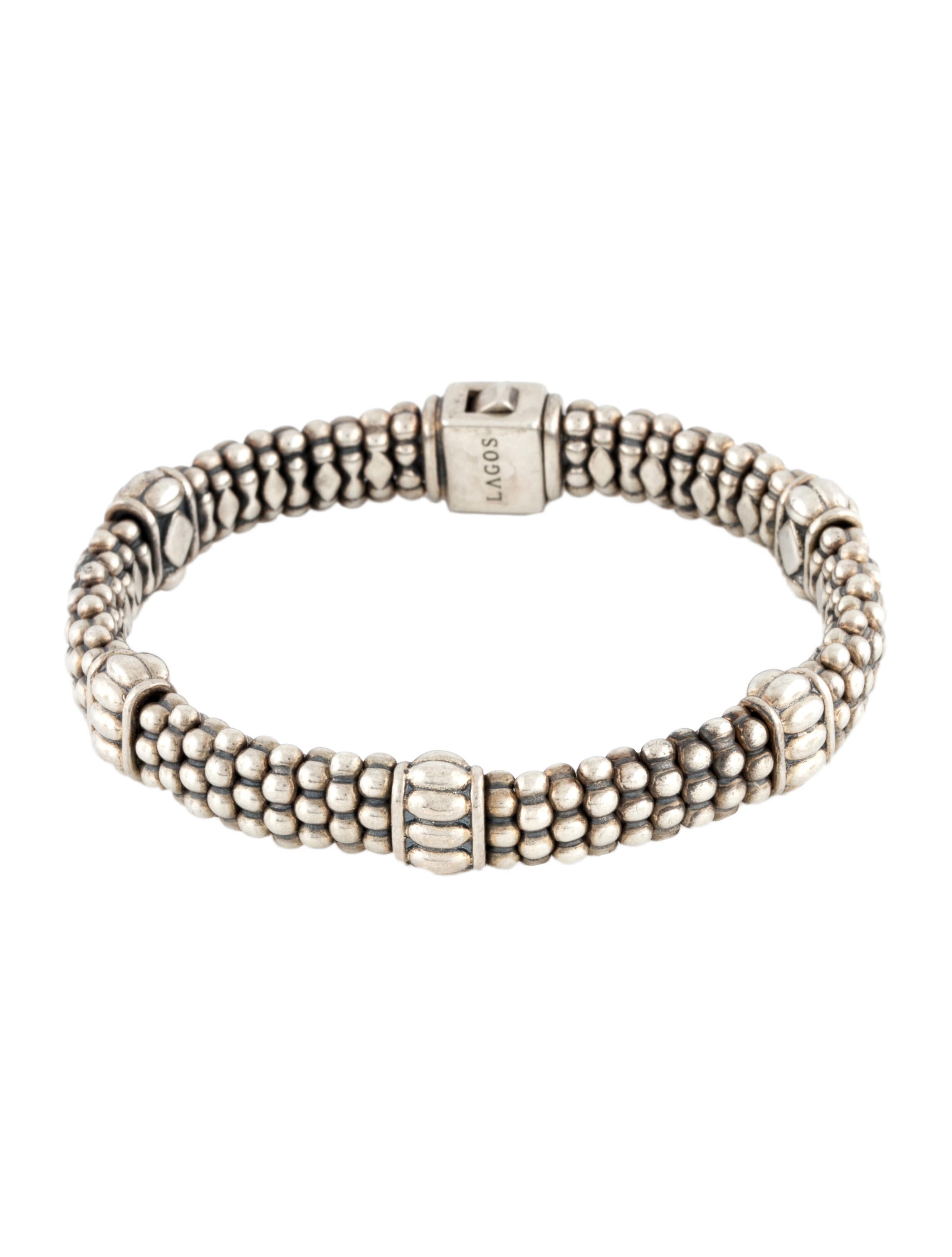 Lagos Caviar 3 Rolling Bangle - Sterling Silver Rolling-Bangle ...