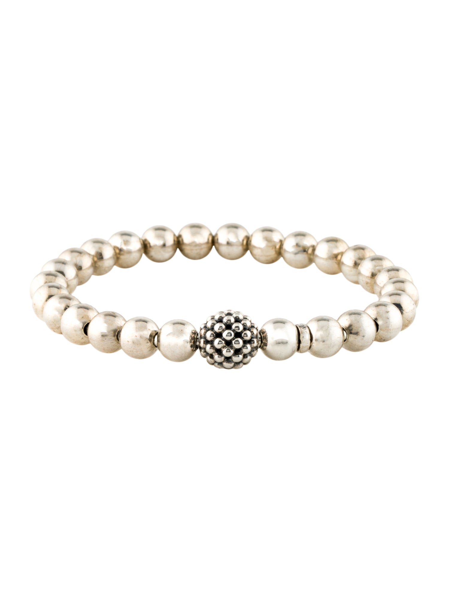 Lagos Stretch Bead Bracelet - Sterling Silver Bead, Bracelets ...