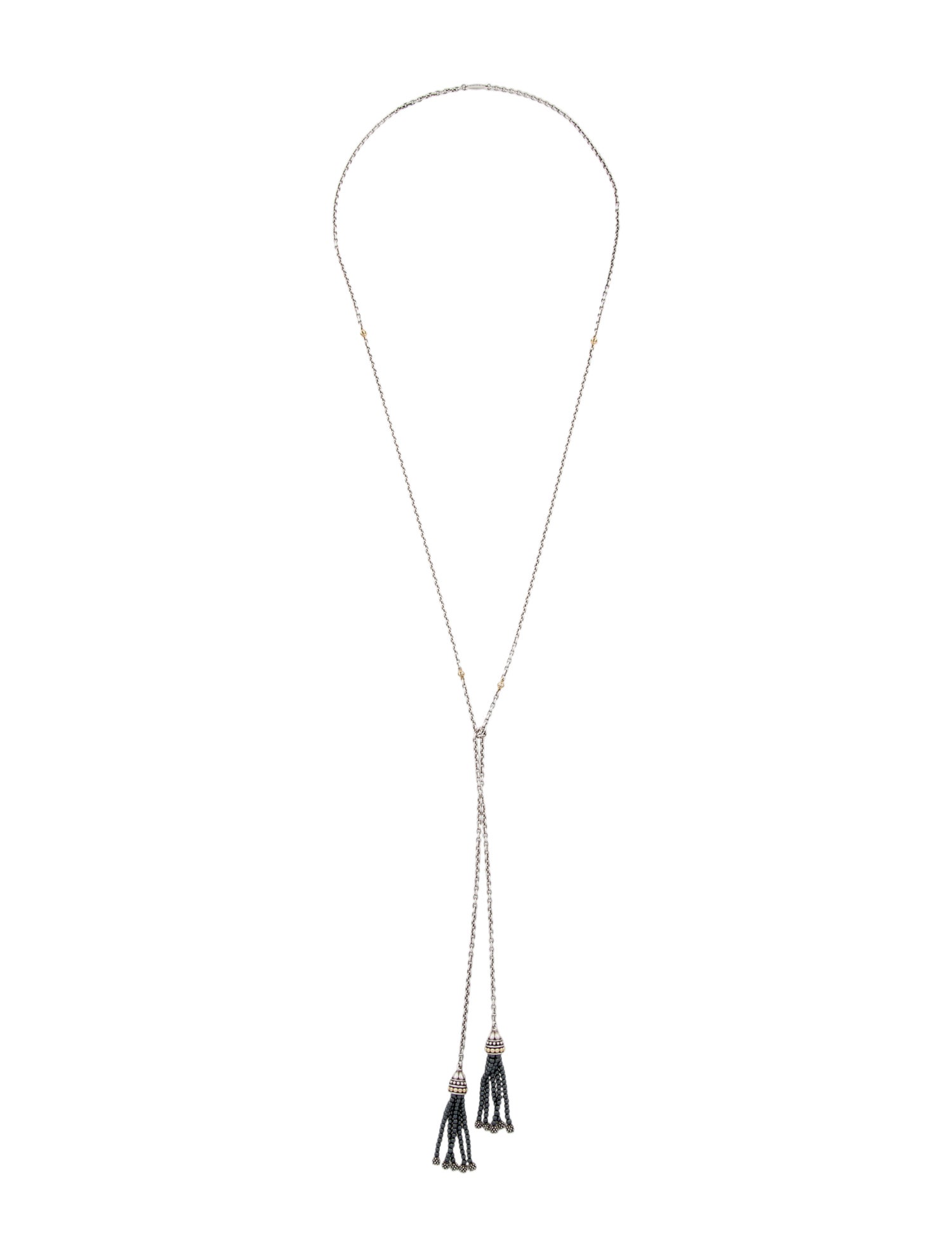 Chrome Hearts Diamond Cross Lariat Necklace - Sterling Silver Lariat ...