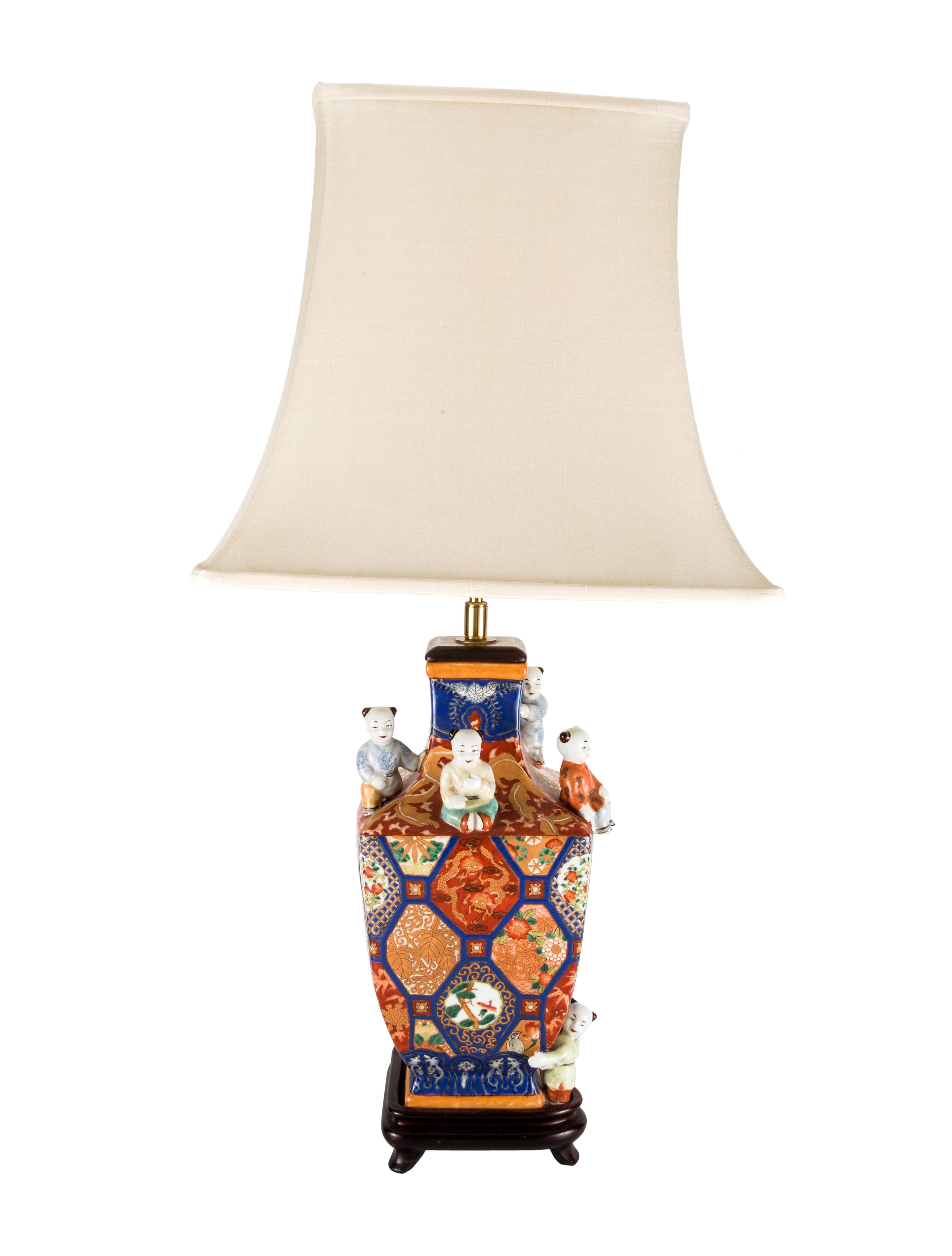 Lamp Chinese Table Lamp - Blue Table Lamps, Lighting - LAMPS20155 | The ...