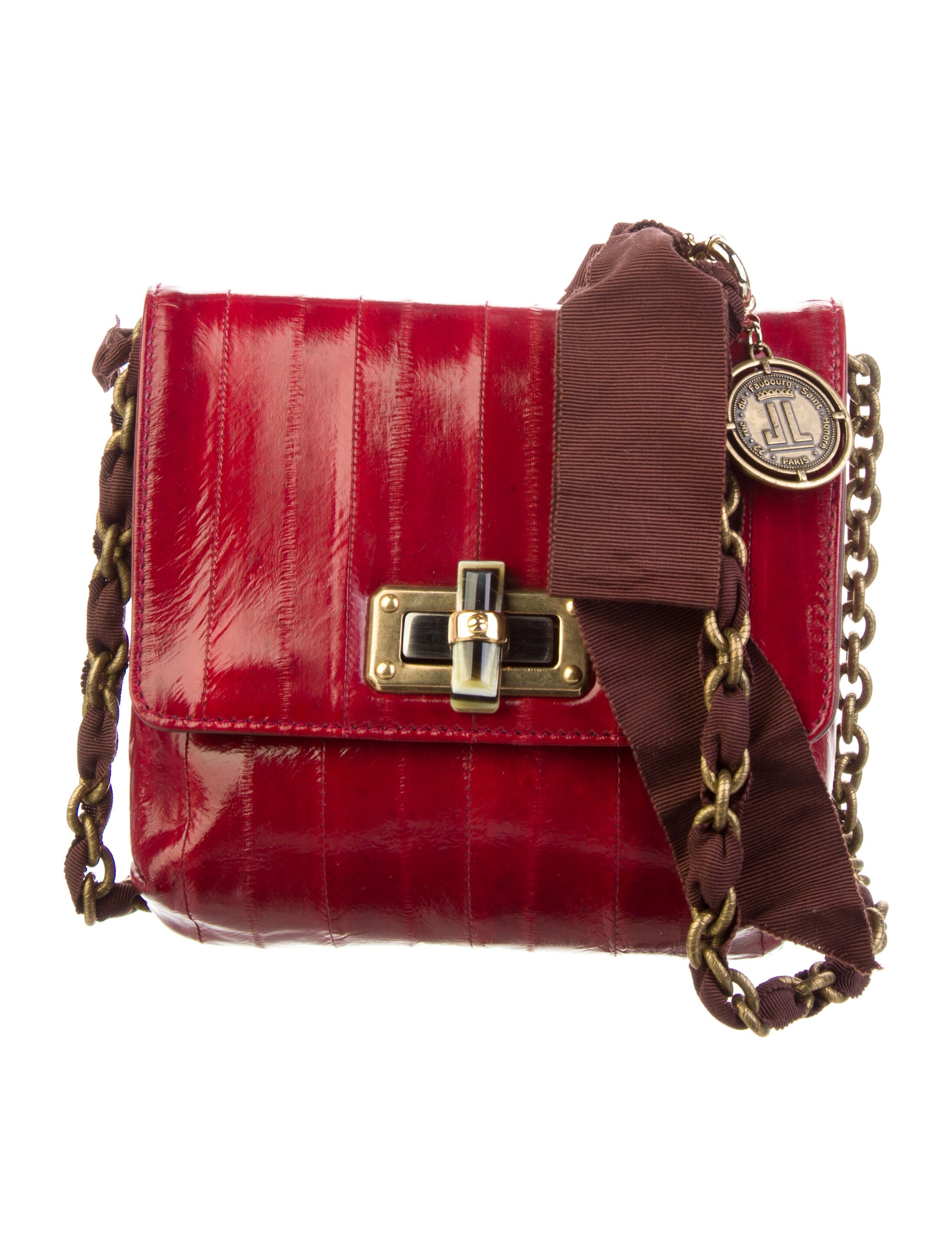 Lanvin Chain-Link Crossbody Bag - Red Crossbody Bags, Handbags ...