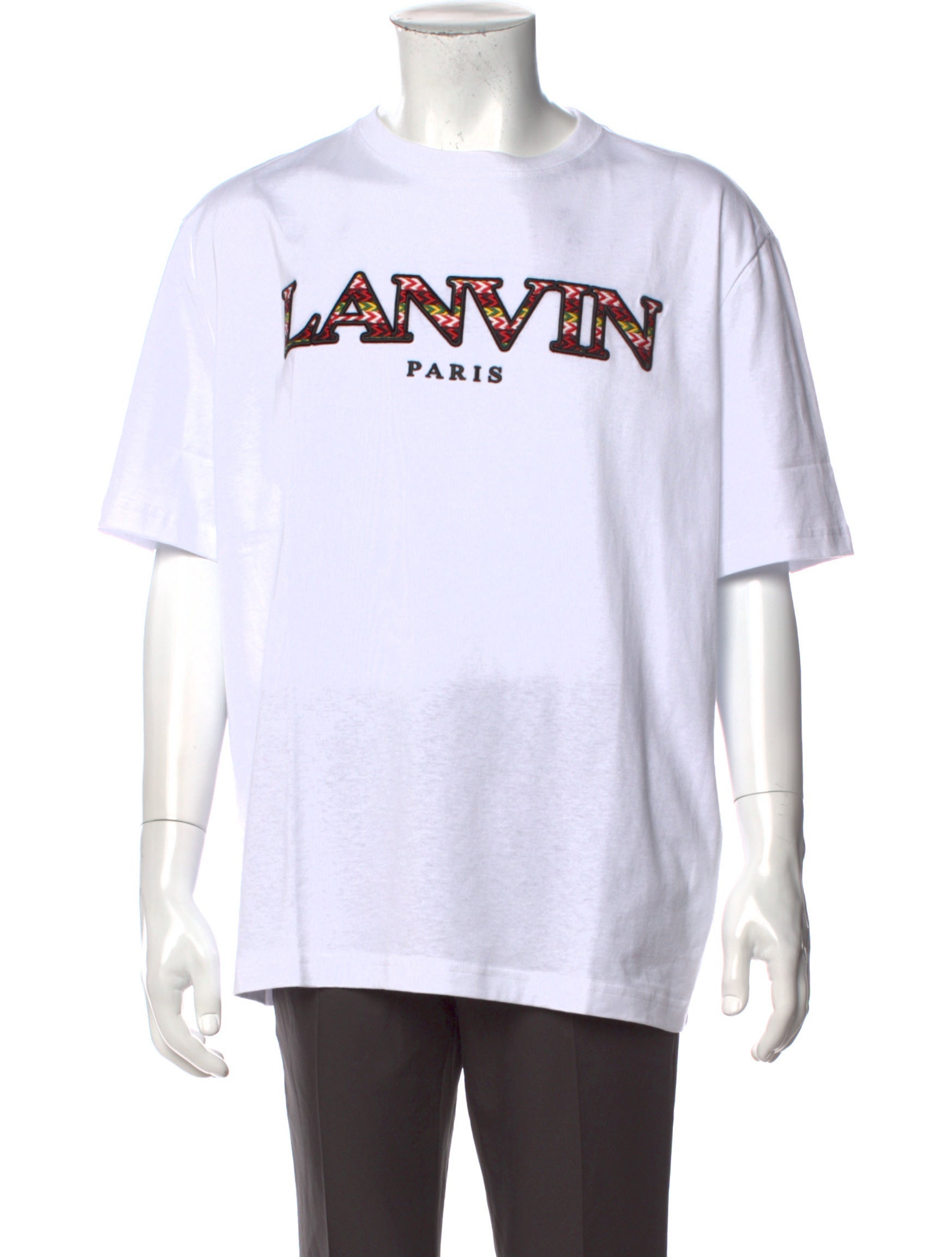 Lanvin Graphic Print Crew Neck T-Shirt w/ Tags - White T-Shirts, Clothing - LAN184685 | The RealReal