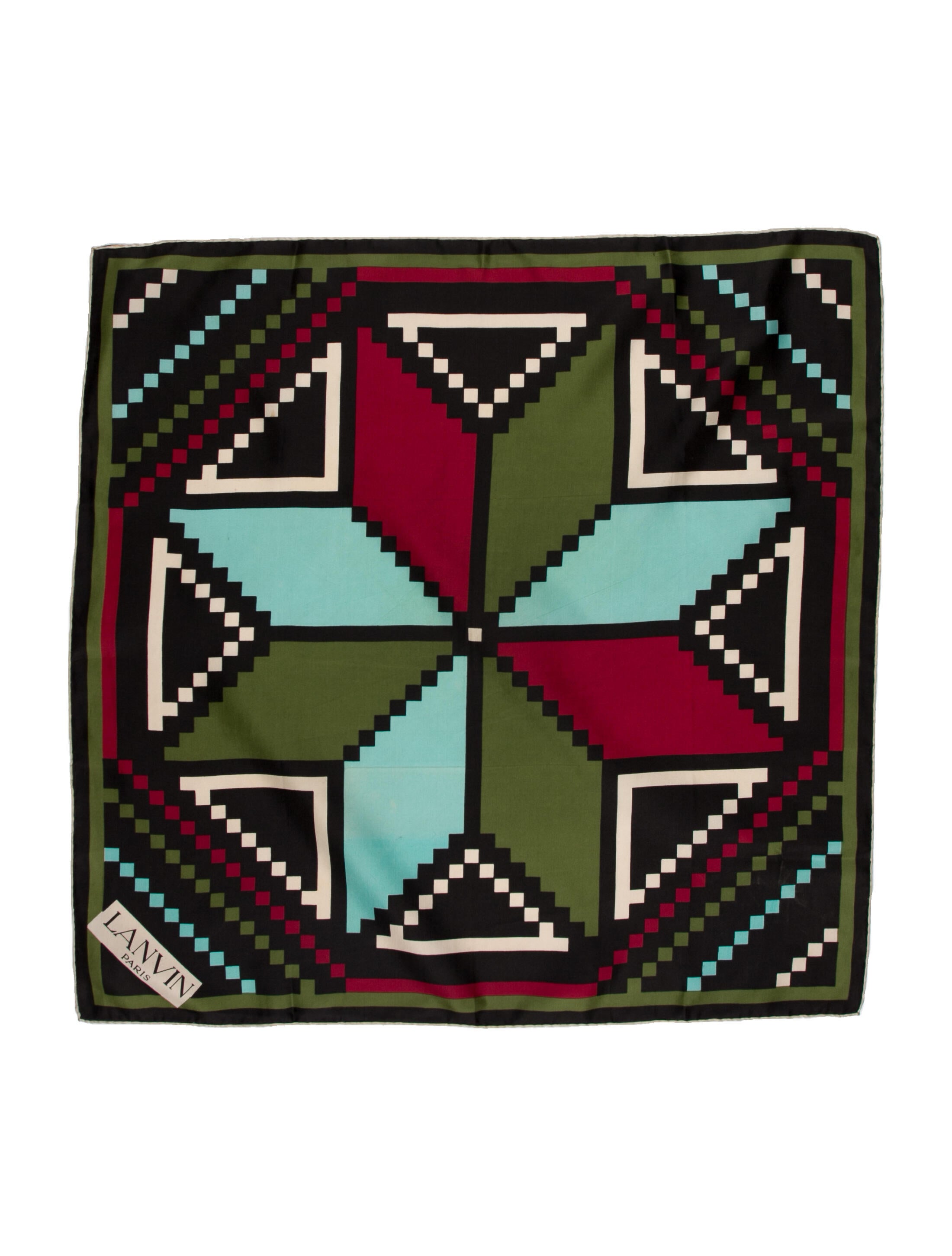 Lanvin Heart Print Scarf - Black Scarves and Shawls, Accessories ...