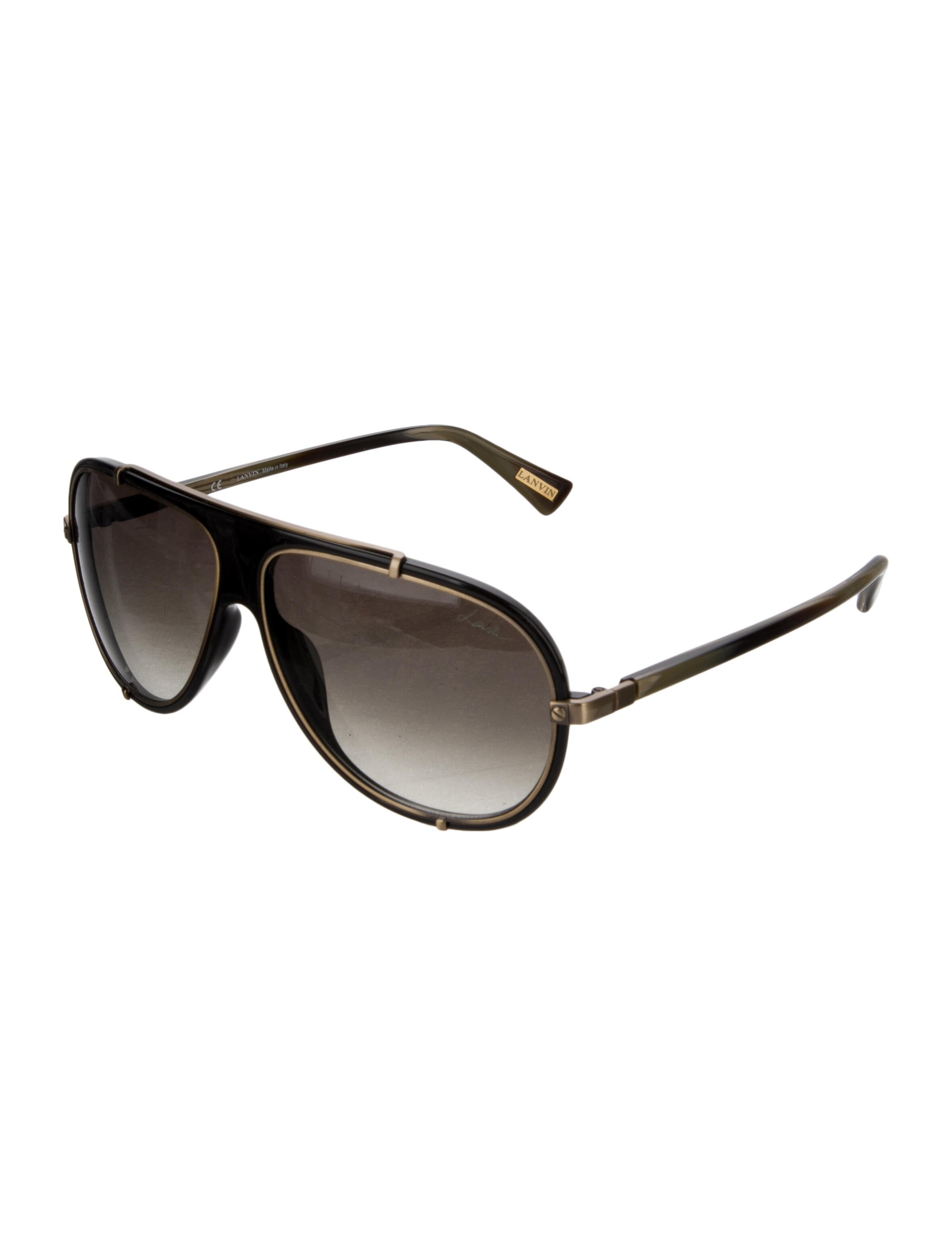 Lanvin Shield Gradient Sunglasses - Black Sunglasses, Accessories ...