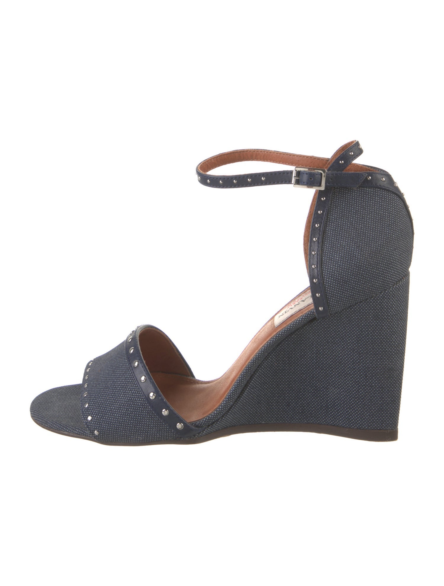 Lanvin Nylon Studded Accents Sandals - Blue Sandals, Shoes - LAN202040 ...