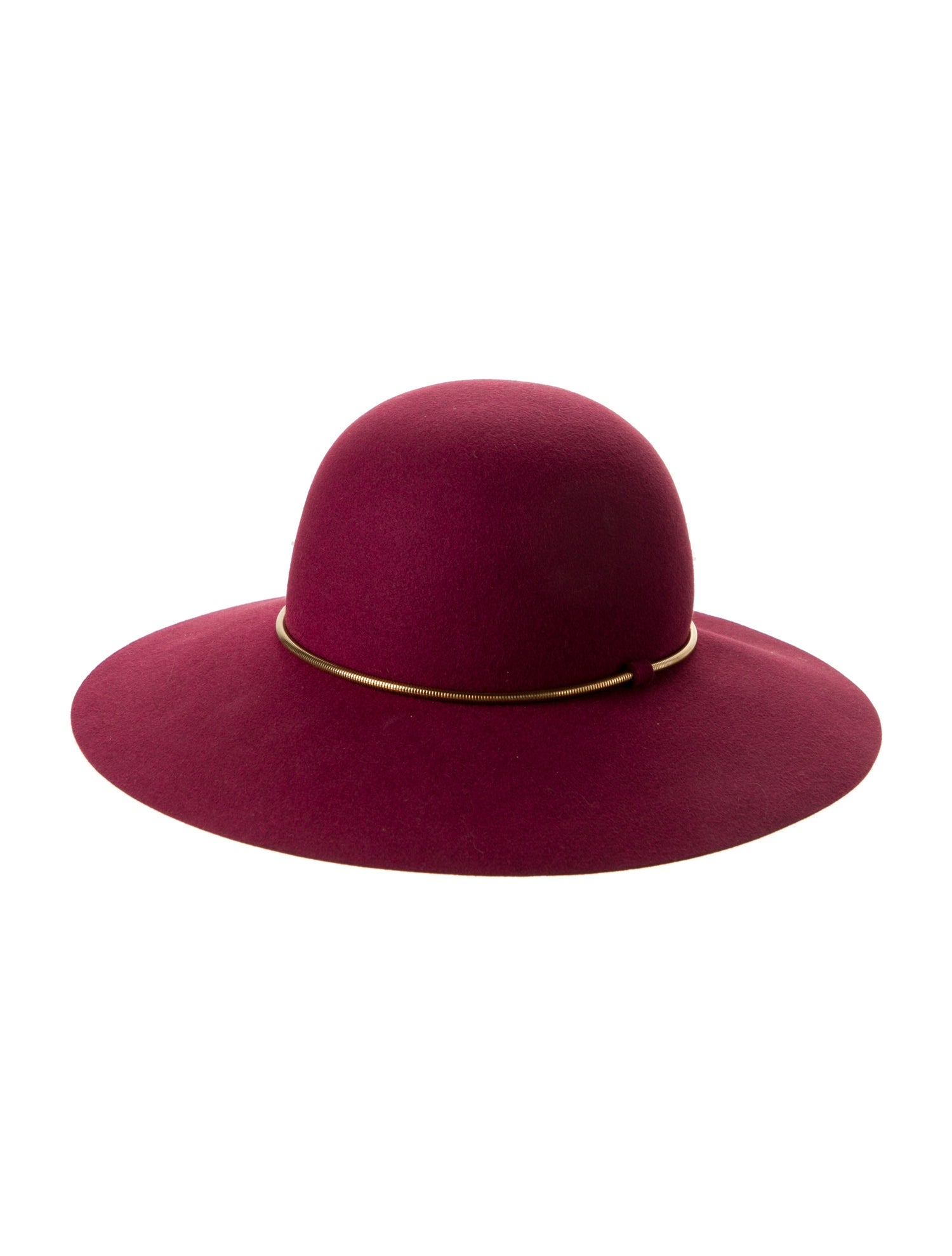 Lanvin Felt Sun Hat W Tags Burgundy Hats Accessories Lan208693 The Realreal
