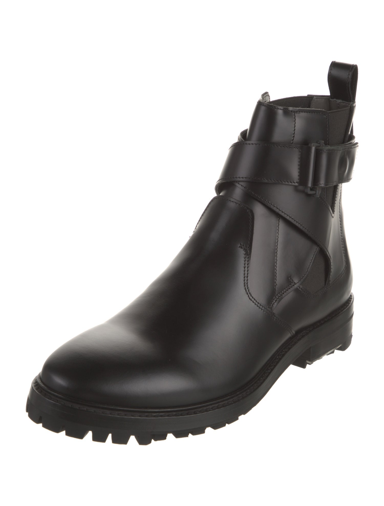 Balmain Leather Combat Boots - Black Boots, Shoes - BAM92877 | The RealReal