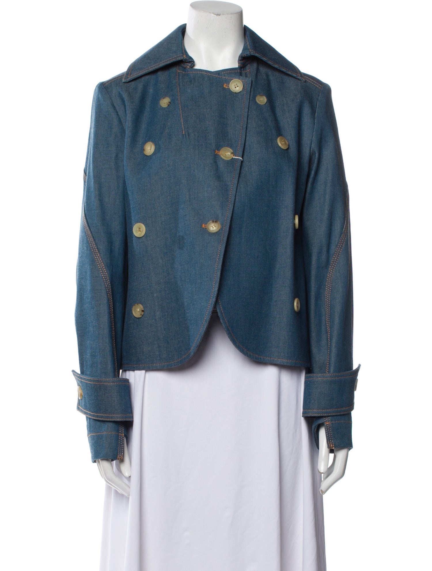 Lanvin Denim Jacket w/ Tags - Blue Jackets, Clothing - LAN213910 | The ...