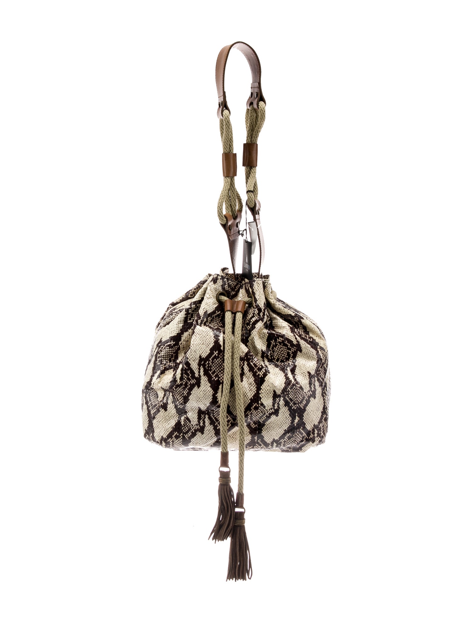 Kayu Straw Bucket Bag - Neutrals Bucket Bags, Handbags - WKAYU20746 ...