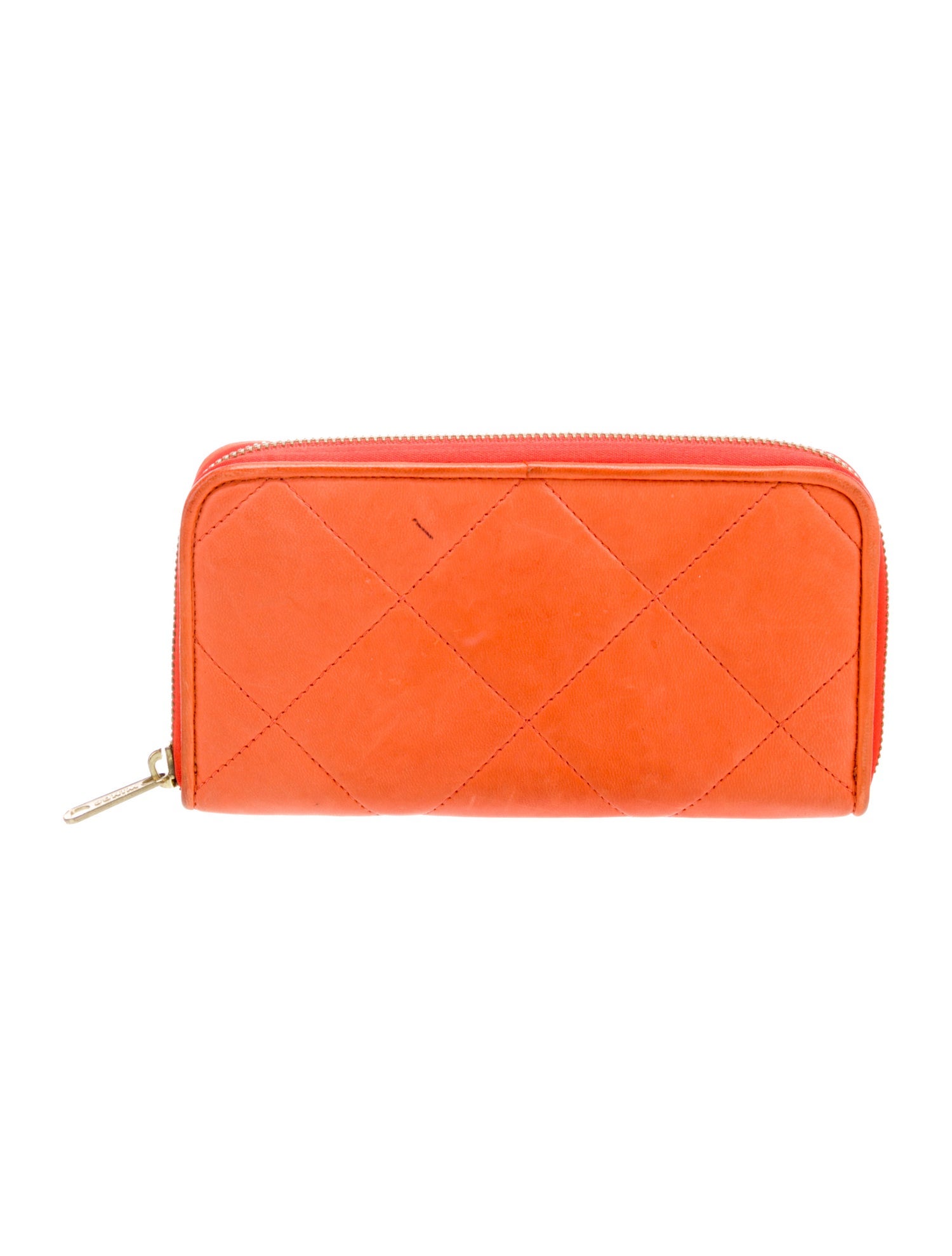 Lanvin Leather Continental Wallet - Orange Wallets, Accessories ...