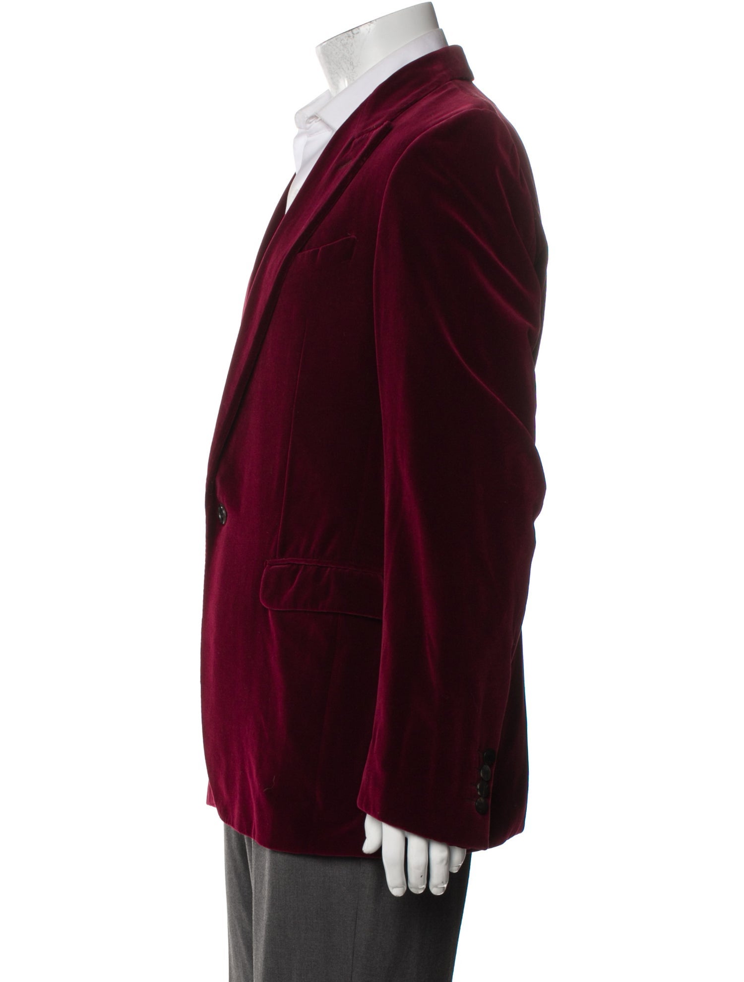 Tom Ford Blazer - Burgundy Suiting, Clothing - TOM177693 | The RealReal
