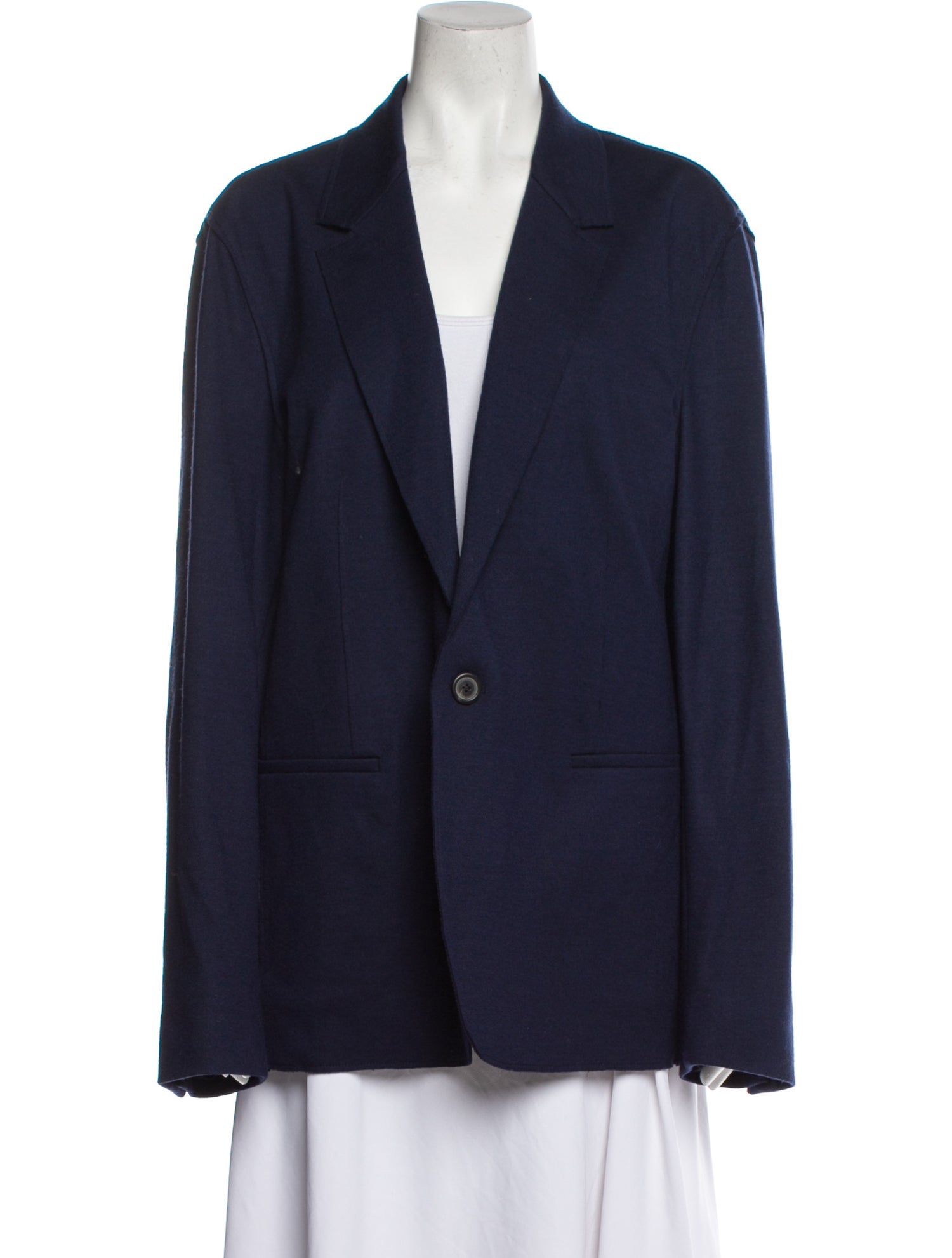 Lanvin Virgin Wool Blazer - Blue Jackets, Clothing - LAN228465 | The ...