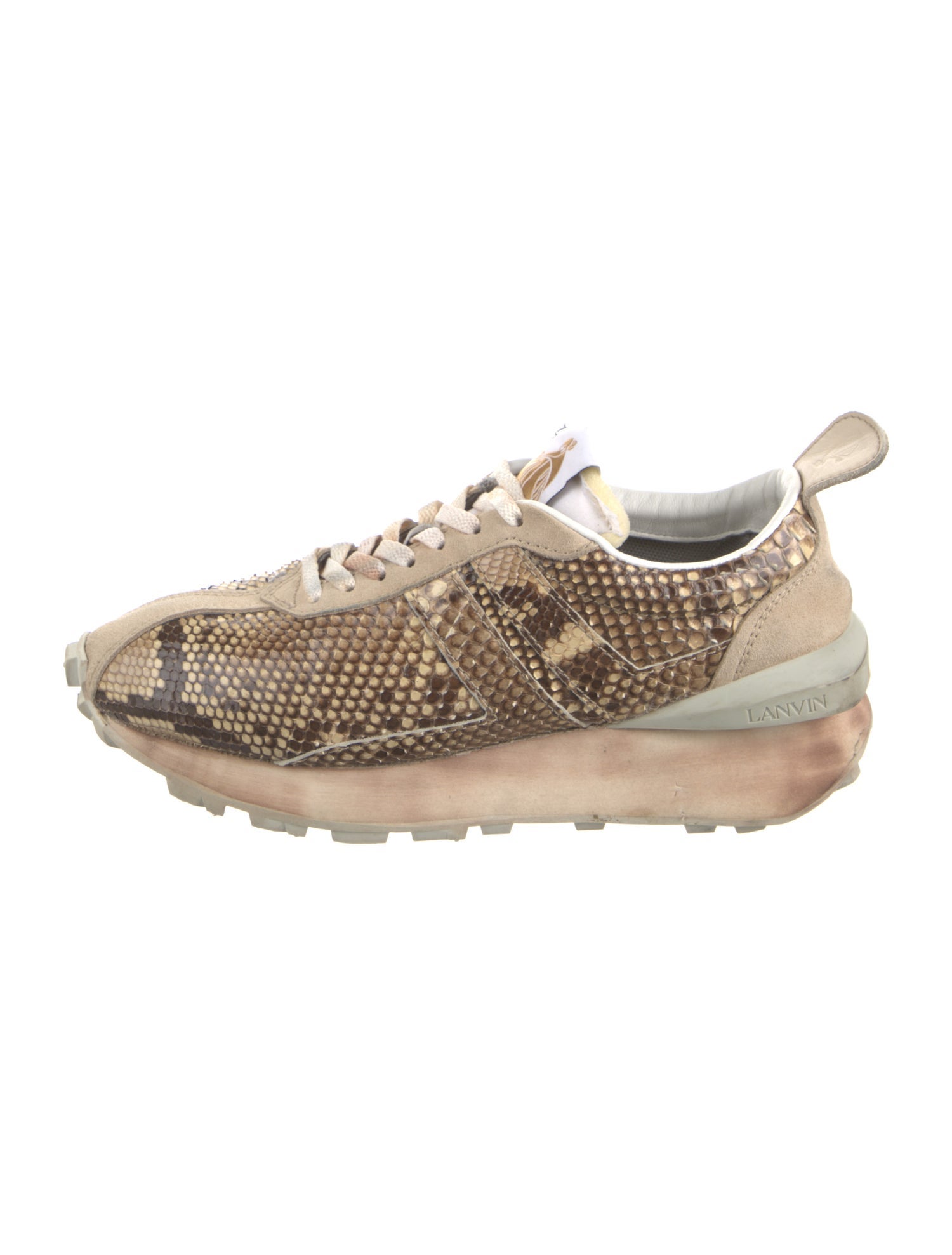 Lanvin Python Animal Print Sneakers - Sneakers, Shoes - LAN233216 | The ...