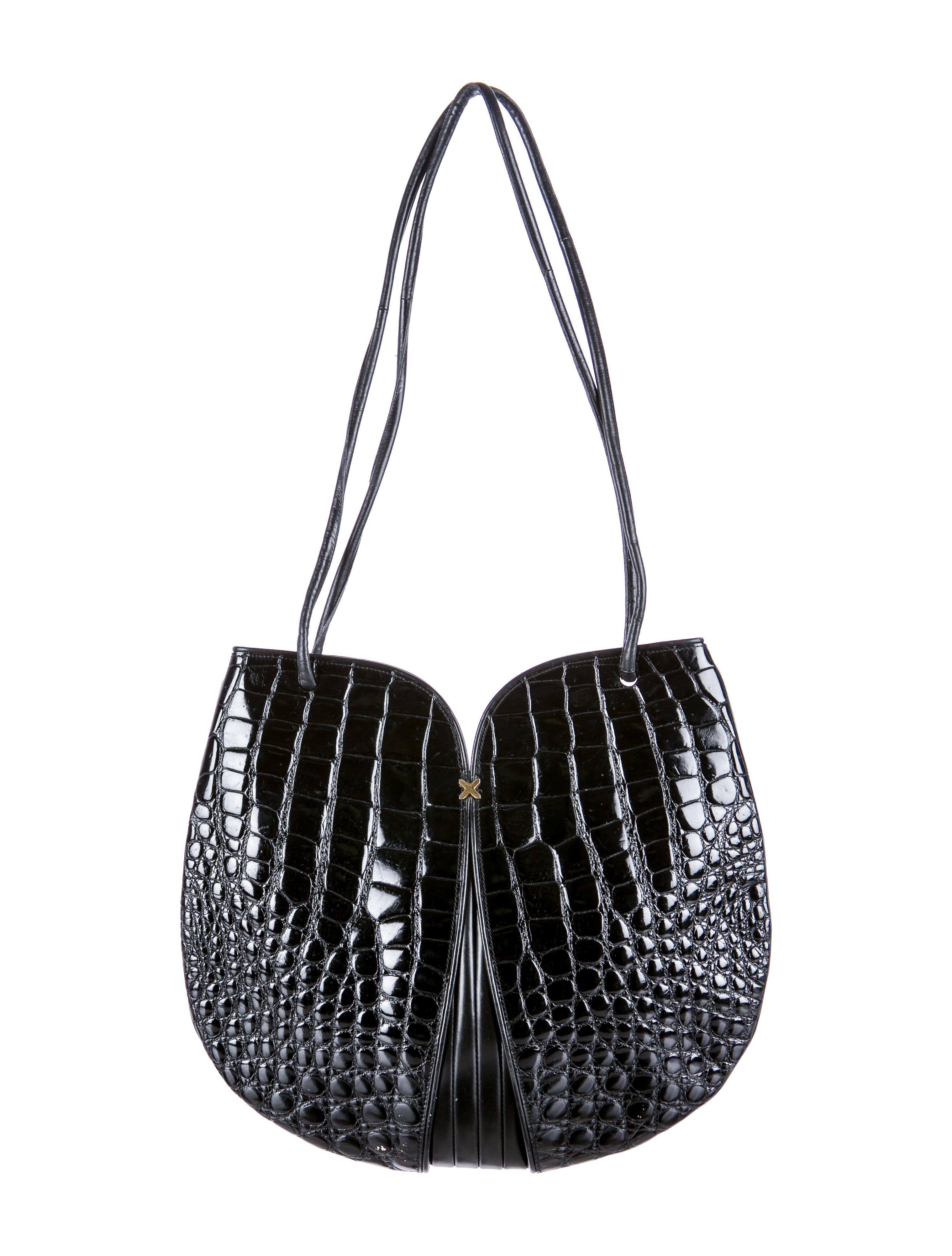 Lancel Vintage Embossed Shoulder Bag - Handbags - LANCE20005 | The RealReal