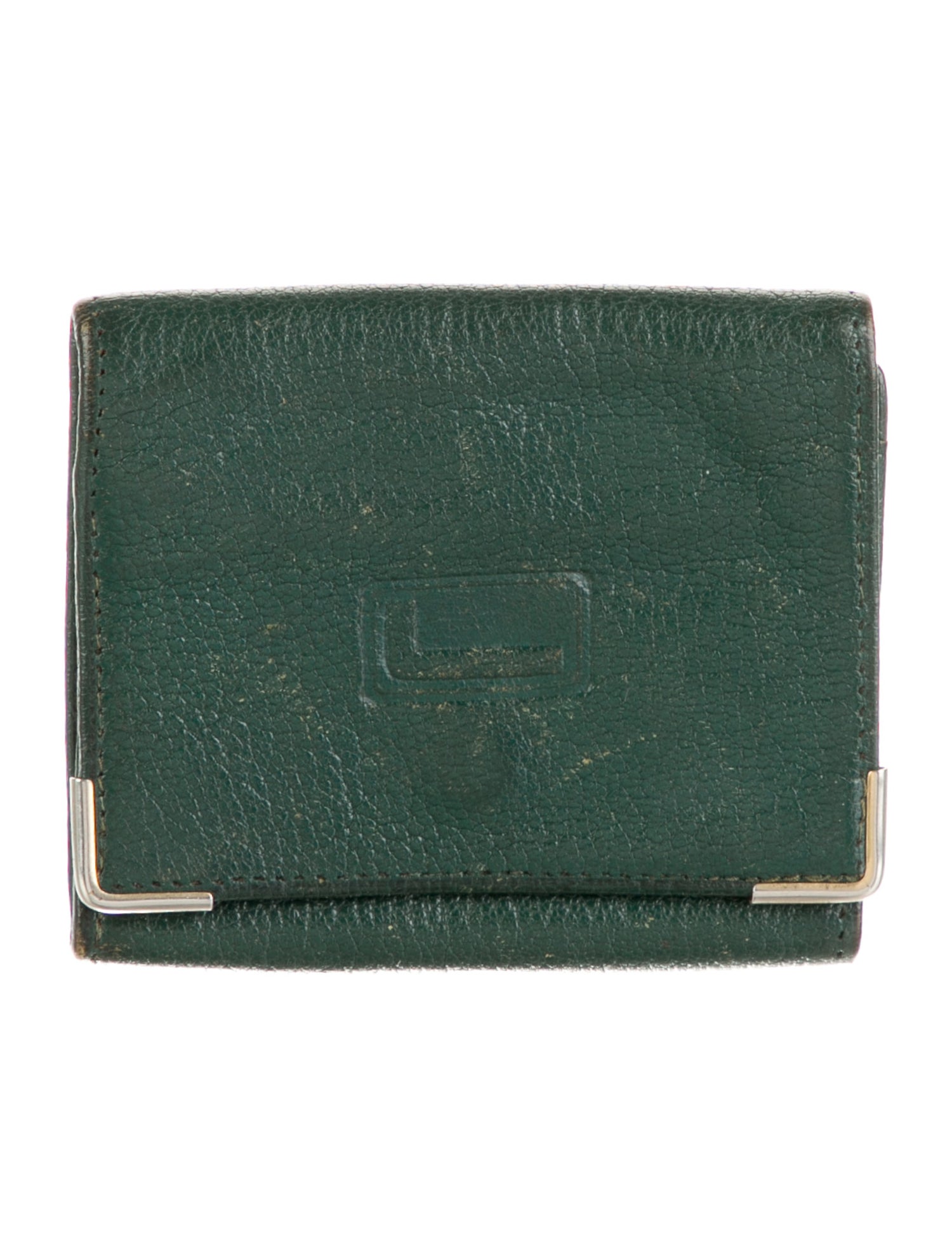 Lancel Leather Printed Compact Wallet - Green Wallets, Accessories ...