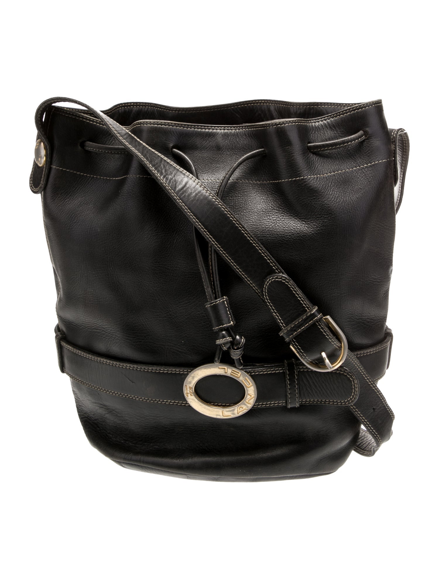 Lancel Leather Bucket Bag - Black Crossbody Bags, Handbags - LANCE21653 ...