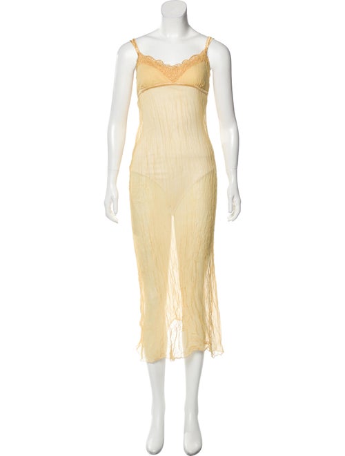 La Perla Silk Lace Trim Embellishment Nightgown Clothing Lap23288