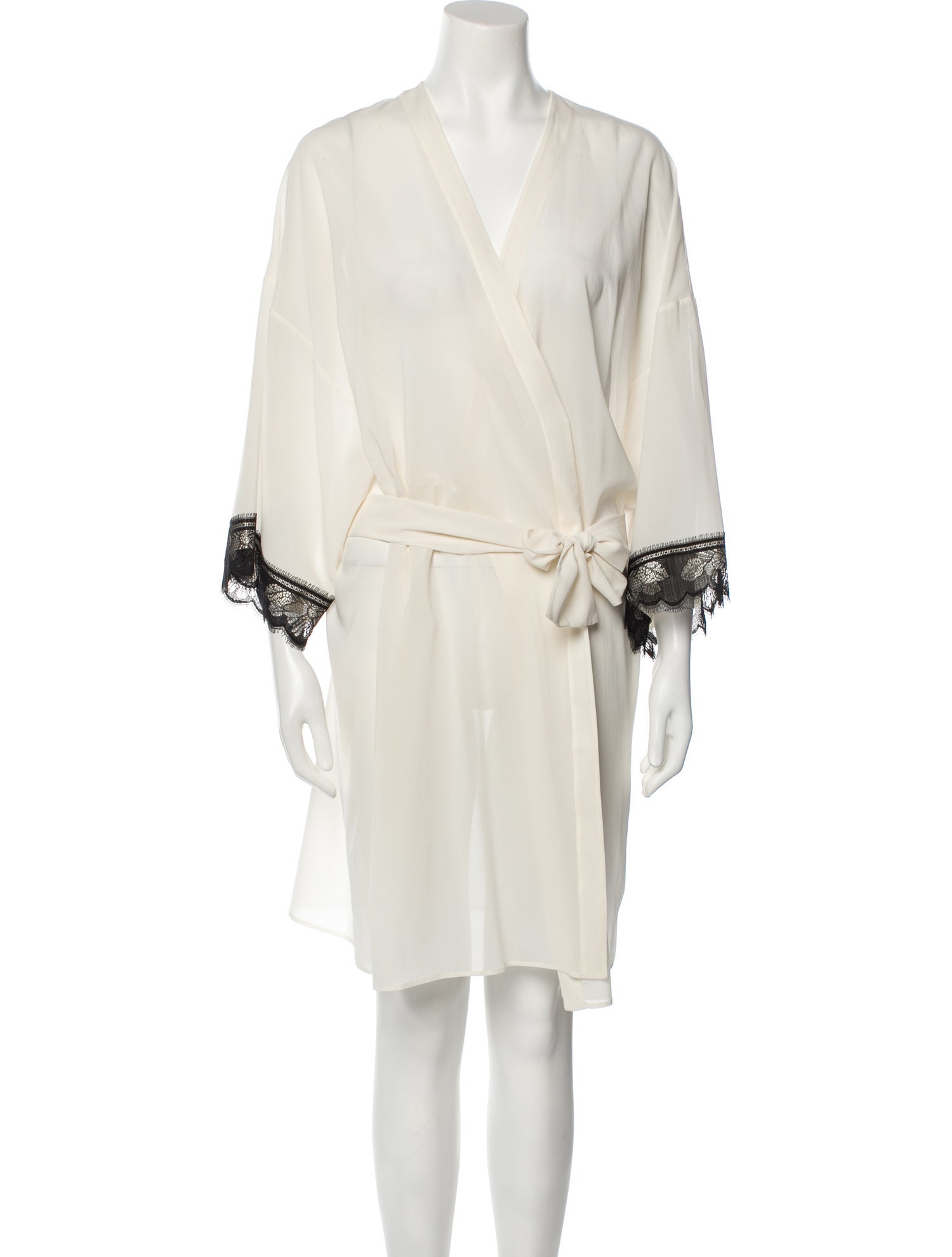 La Perla Satin Robe w/ Tags - Neutrals Loungewear, Clothing - LAP36132 ...