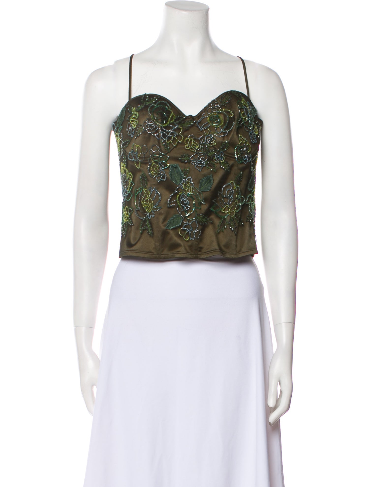 La Perla Vintage 2000's Crop Top w/ Tags - Green Tops, Clothing ...