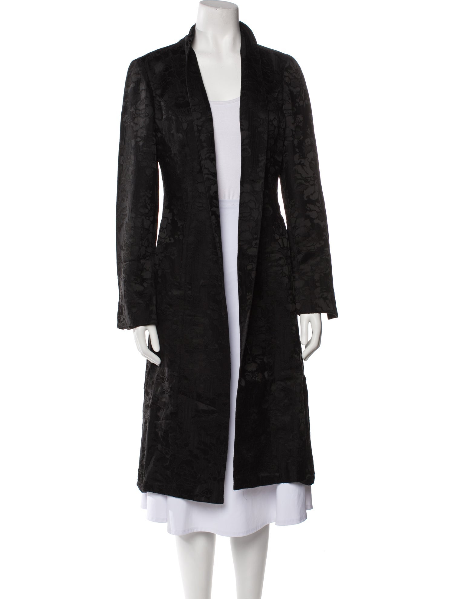 La Perla Printed Coat - Black Coats, Clothing - LAP36734 | The RealReal