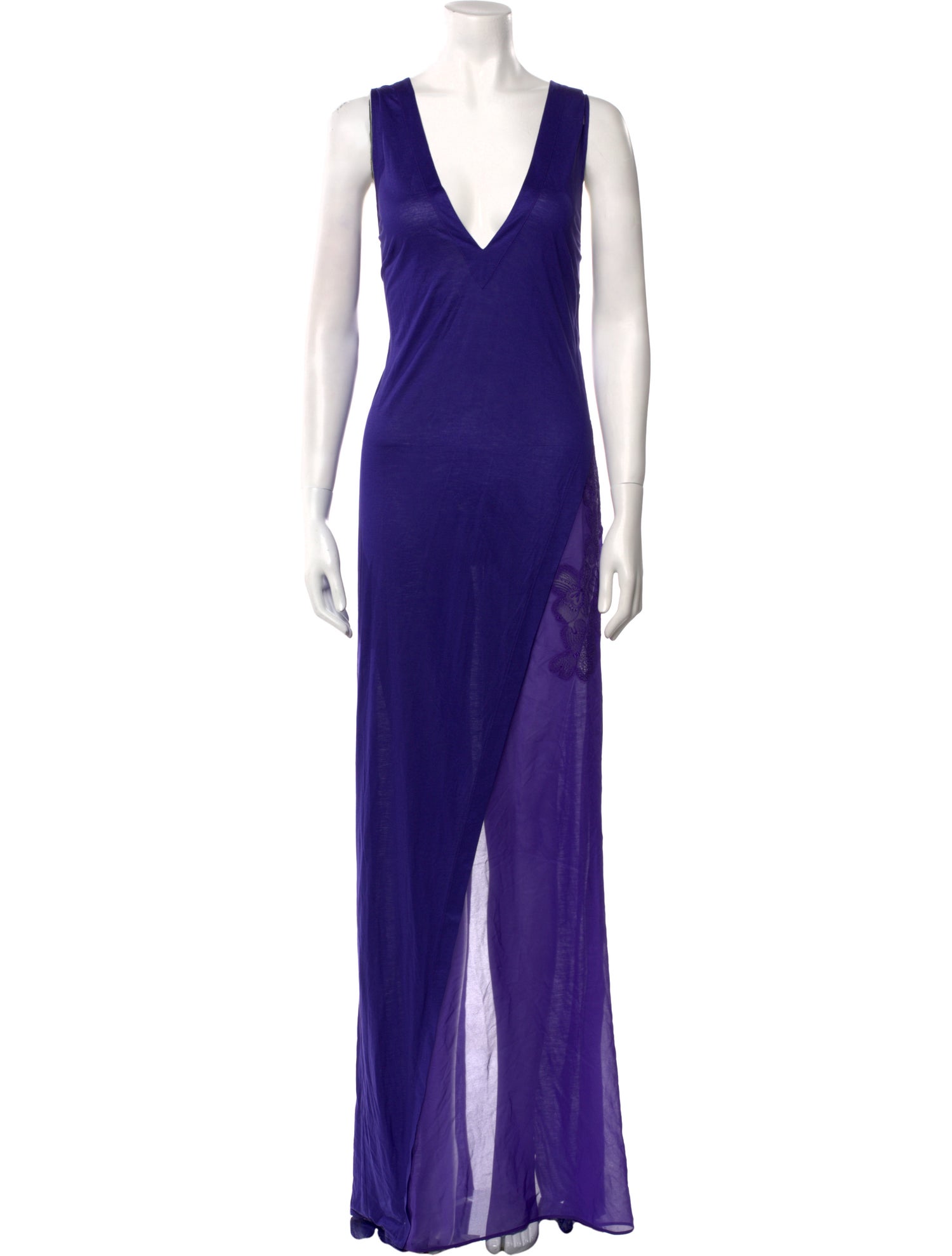 La Perla Silk Long Dress w/ Tags - Purple Dresses, Clothing - LAP37501 ...