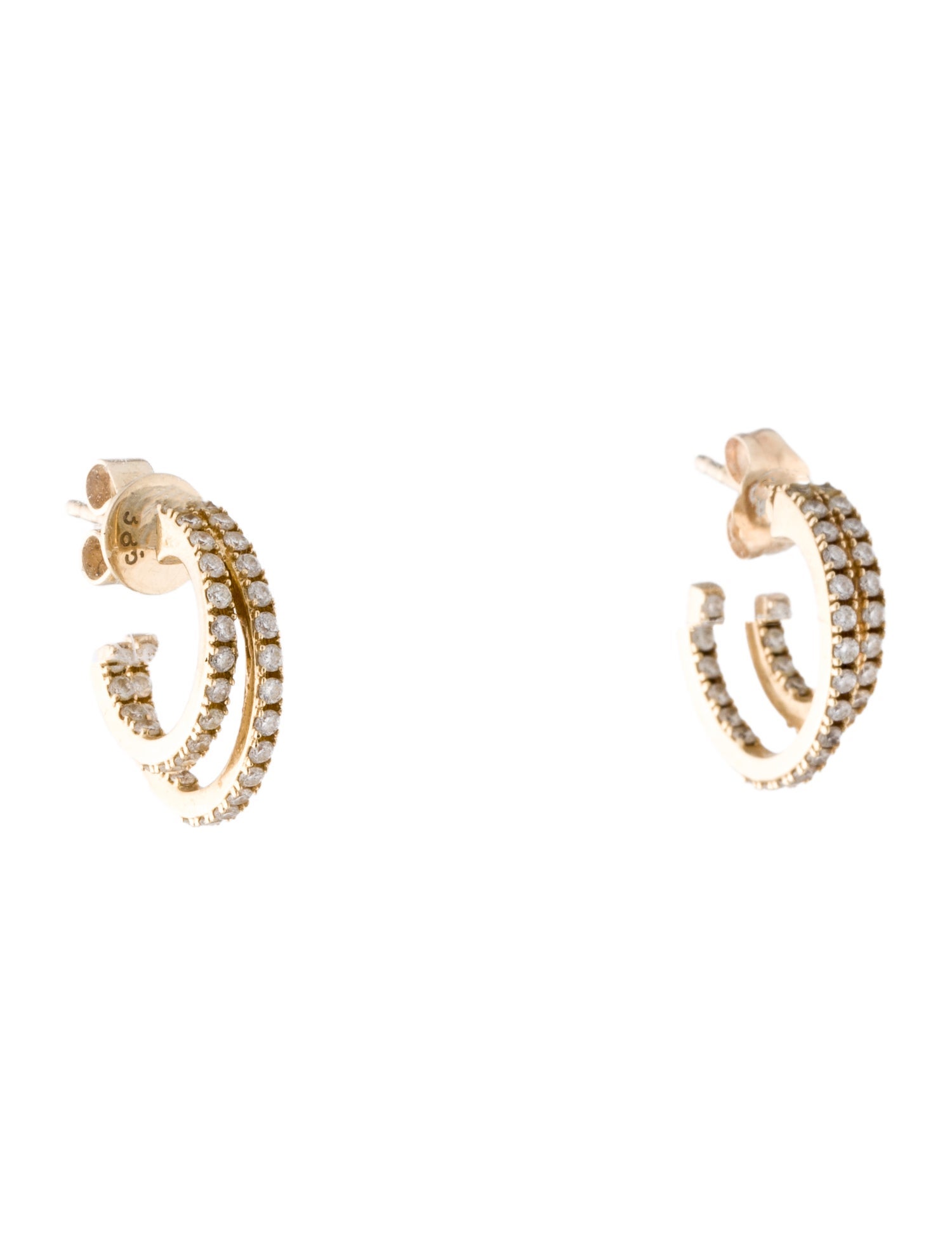 Tiffany & Co. 18K Diamonds By The Yard Stud Earrings - 18K Yellow Gold ...