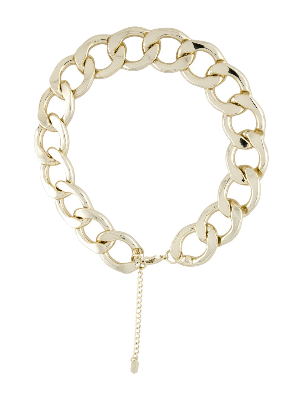Lisa Freede Thick Chain Link Necklace - Gem