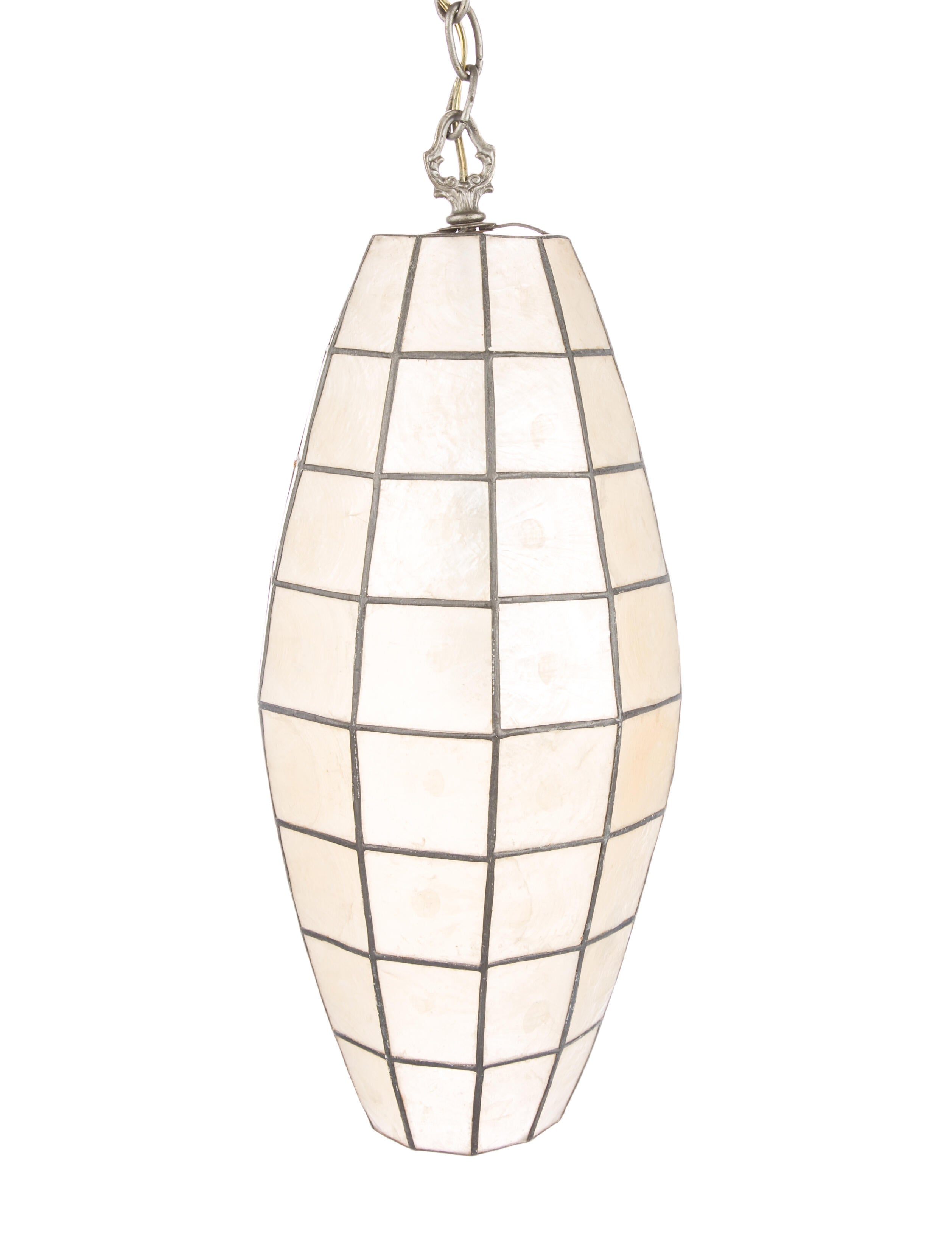 Lighting Capiz Pendant Light - White, 1 pieces Ceiling & Fixtures ...