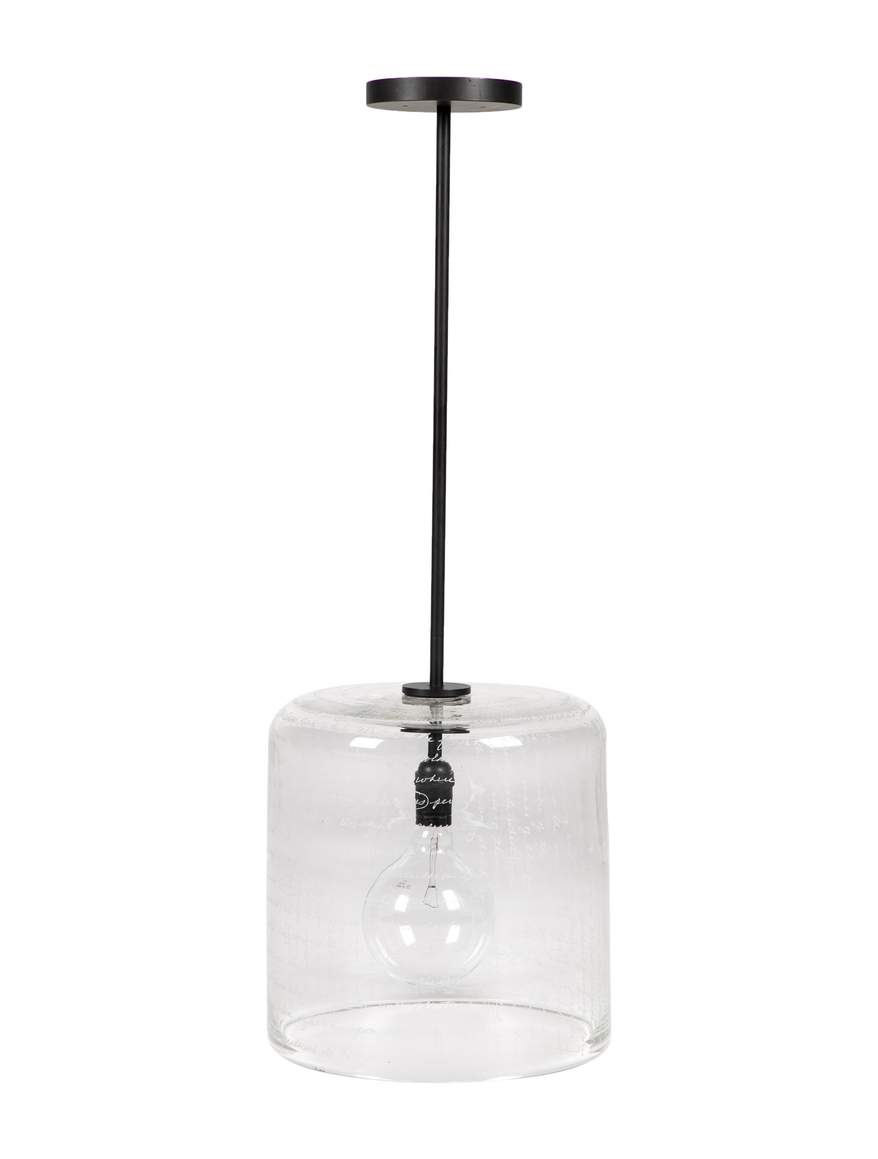 Light Fixture Alison Berger Word Pendant - Black, 1 pieces Ceiling ...