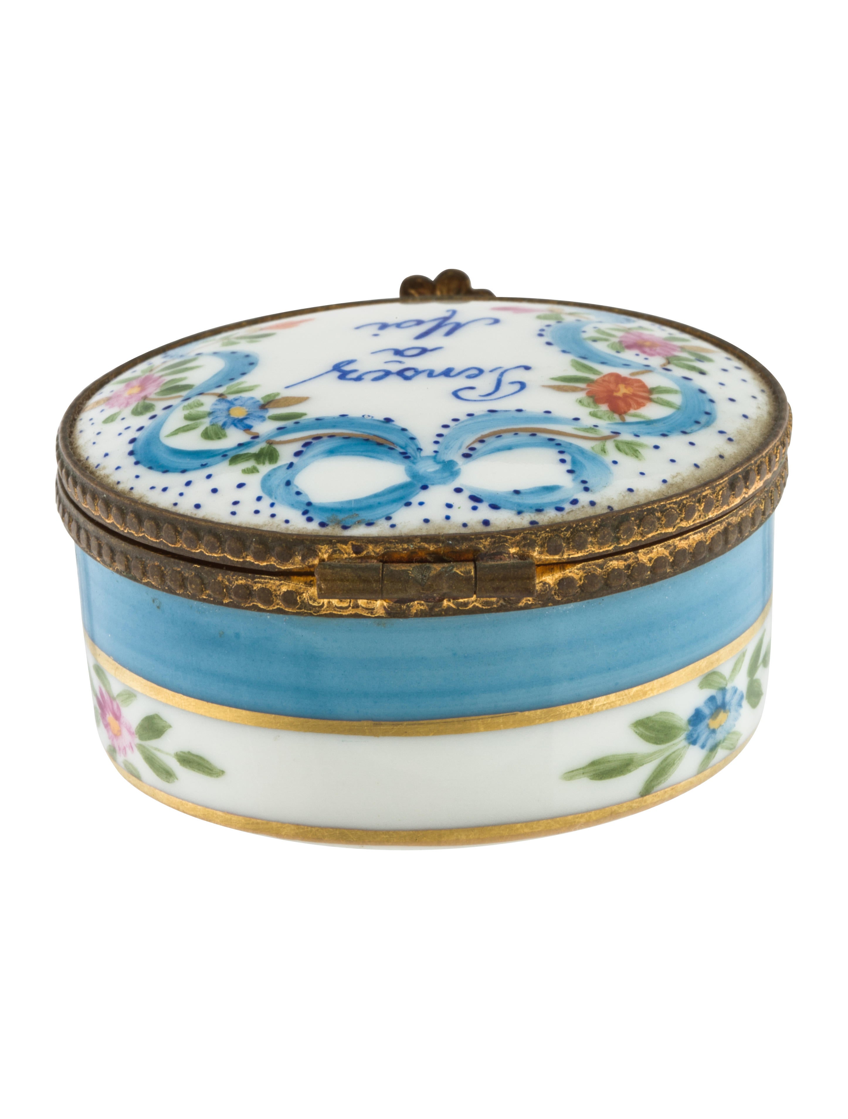 Limoges Porcelain Floral Box - Decor And Accessories - LIM20940 | The ...