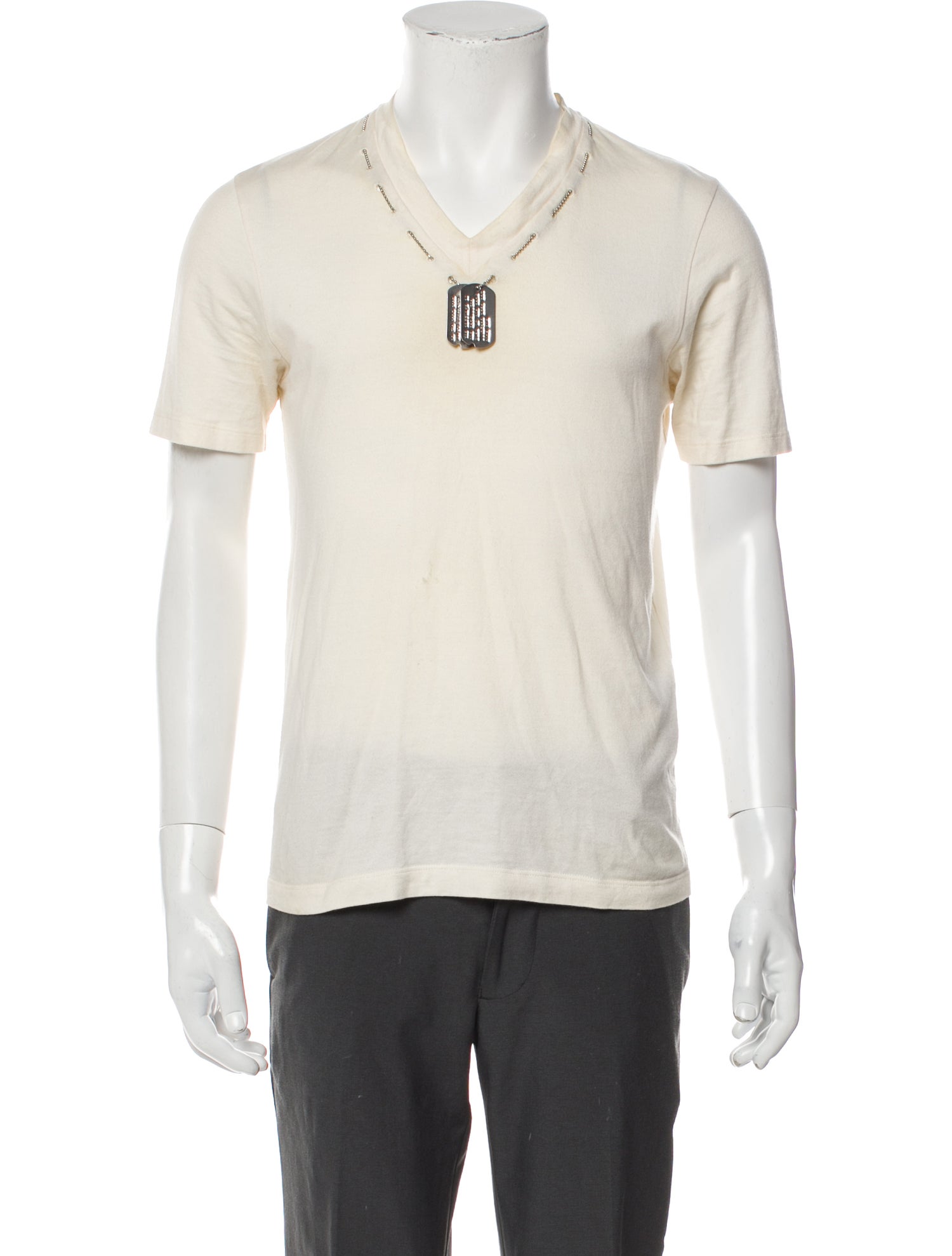 Linder V-Neck Short Sleeve T-Shirt - Neutrals T-Shirts, Clothing ...