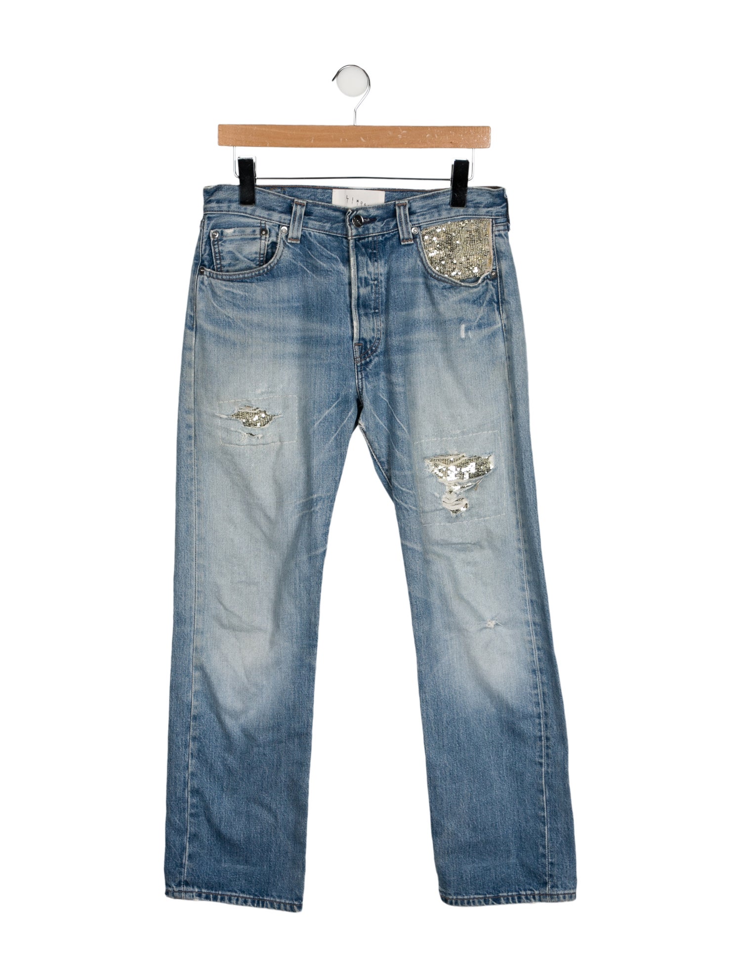 Linder Mid-Rise Straight Leg Jeans - Blue, 10" Rise Jeans, Clothing ...