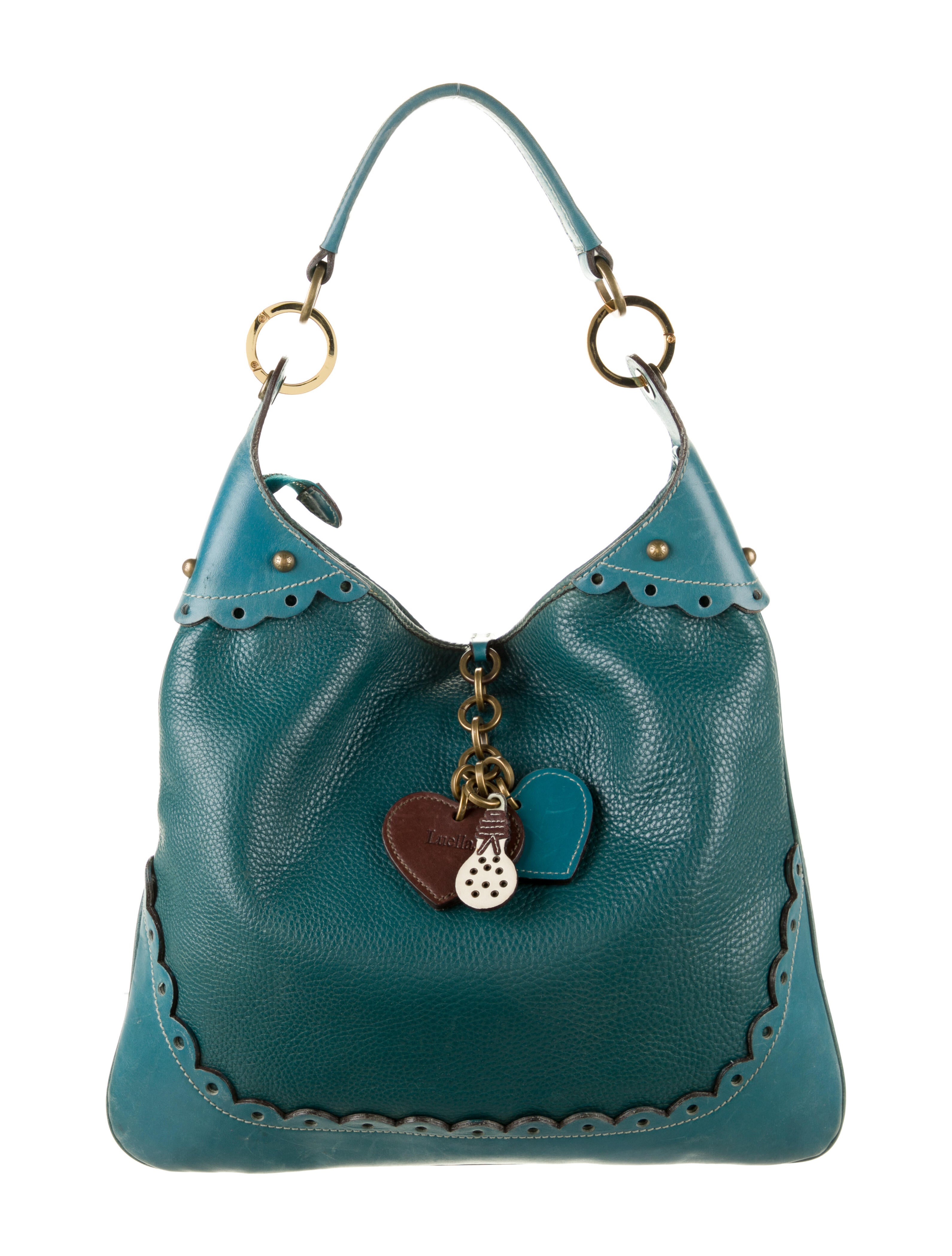 Luella Leather Hobo Bag - Blue Hobos, Handbags - LLA20407 | The RealReal