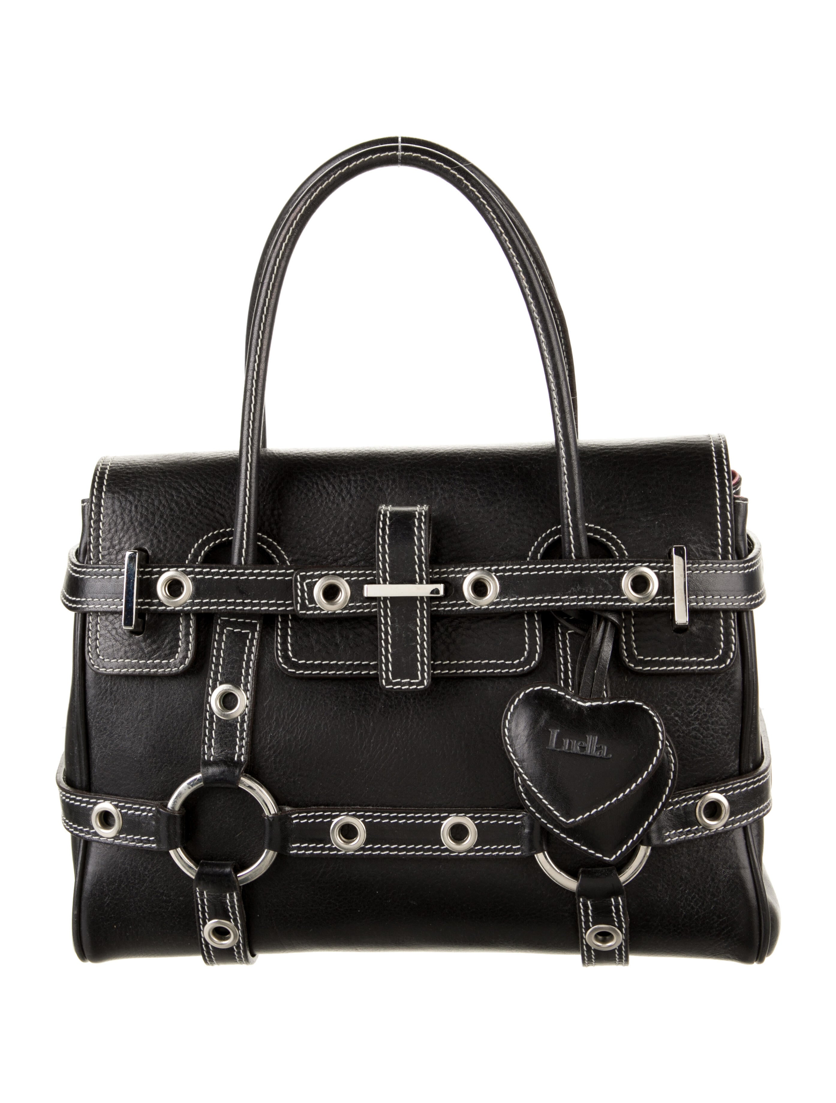 Luella Leather Handle Bag - Black Handle Bags, Handbags - LLA20418 ...