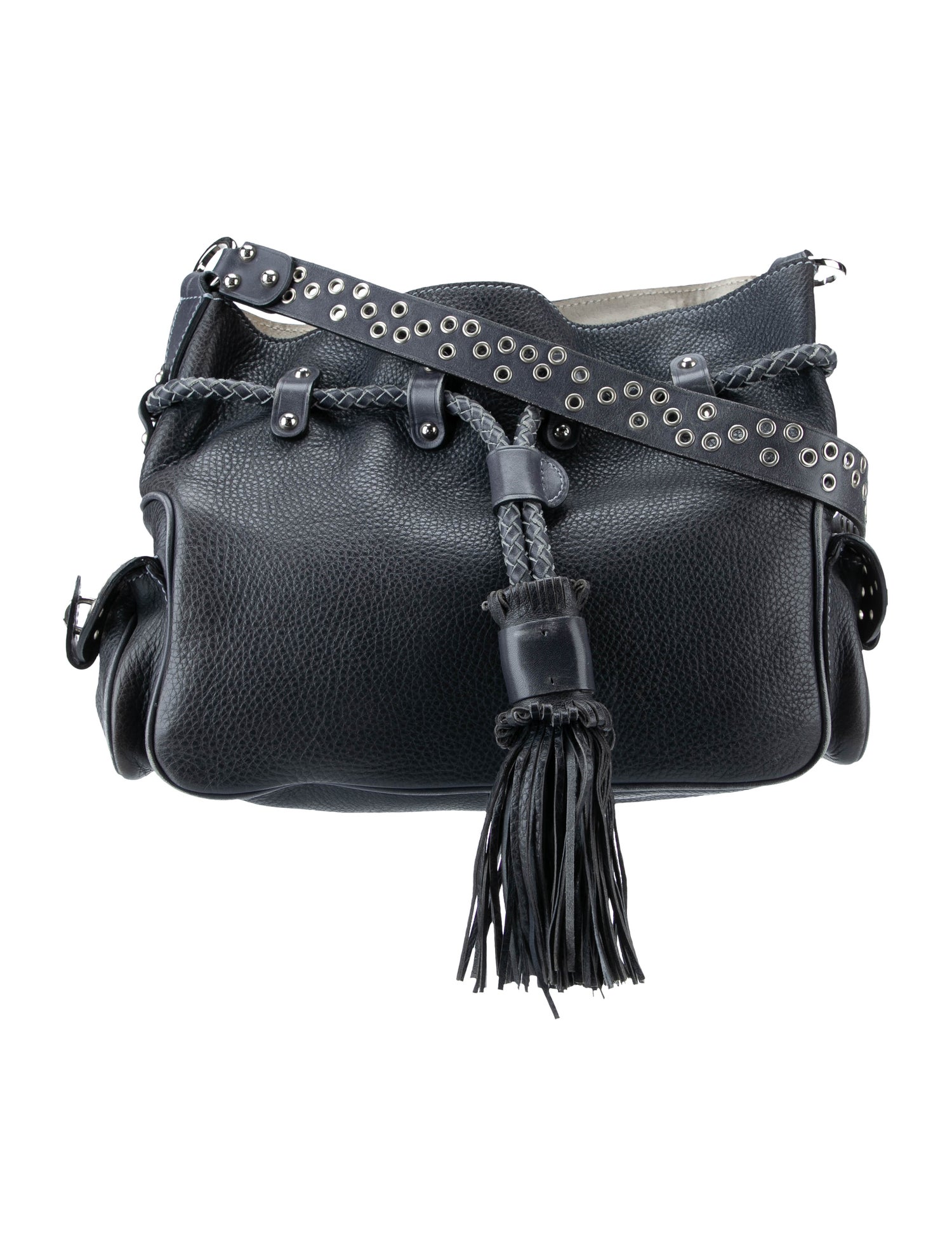 Luella Leather Crossbody - Grey Crossbody Bags, Handbags - LLA20503 ...