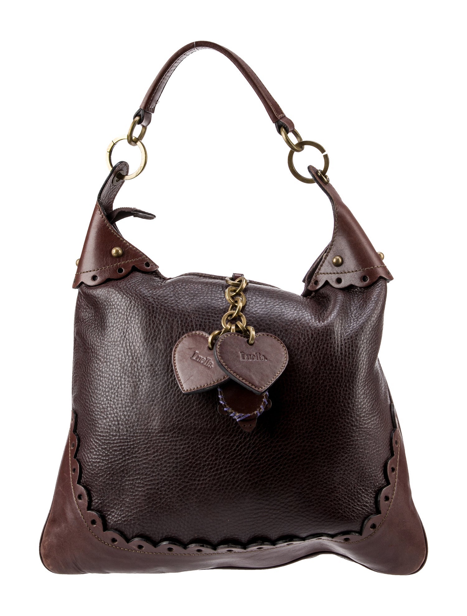 Luella Leather Shoulder Bag - Brown Shoulder Bags, Handbags - LLA20508 ...