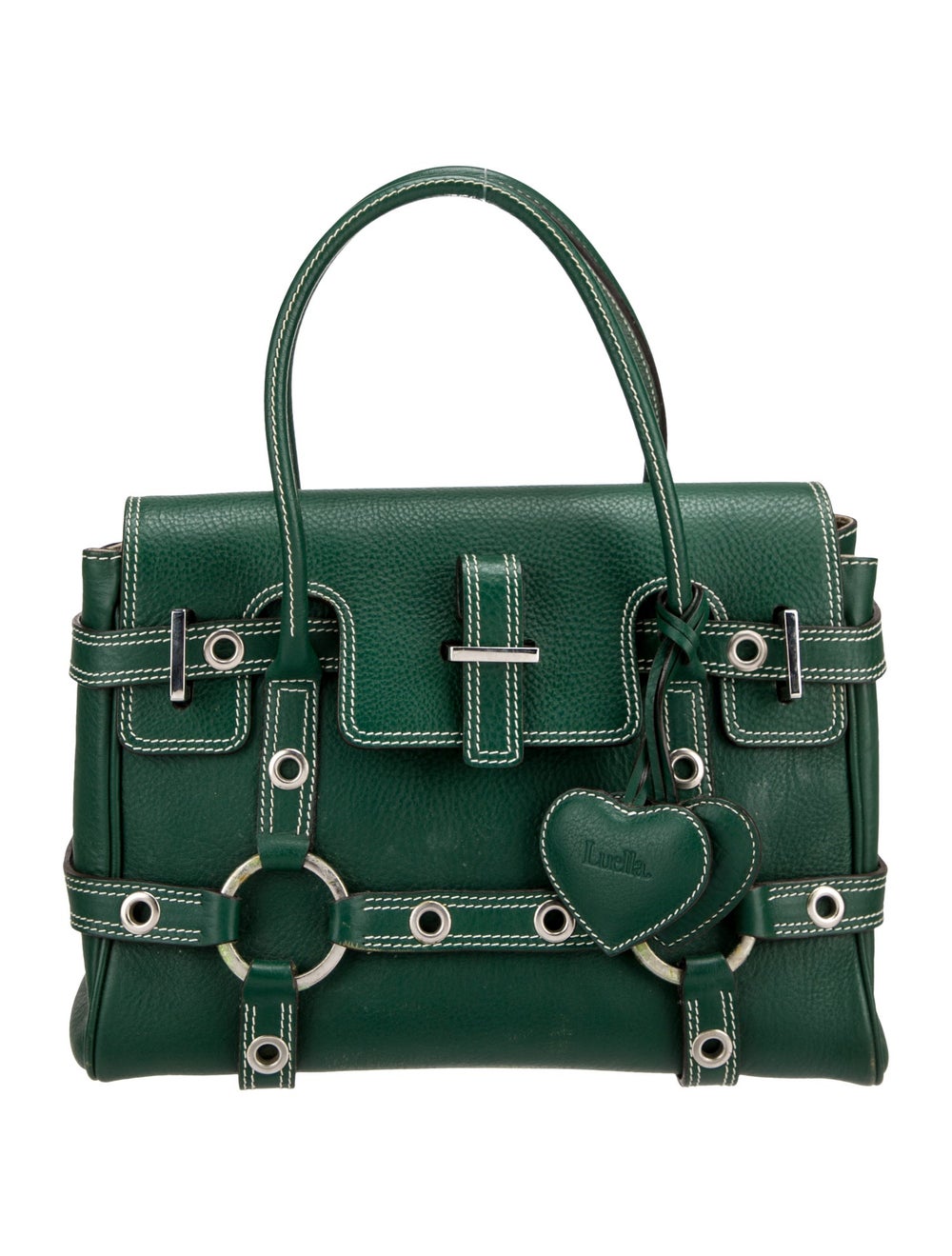 Luella Leather Handle Bag - Green Handle Bags, Handbags - LLA20532 ...