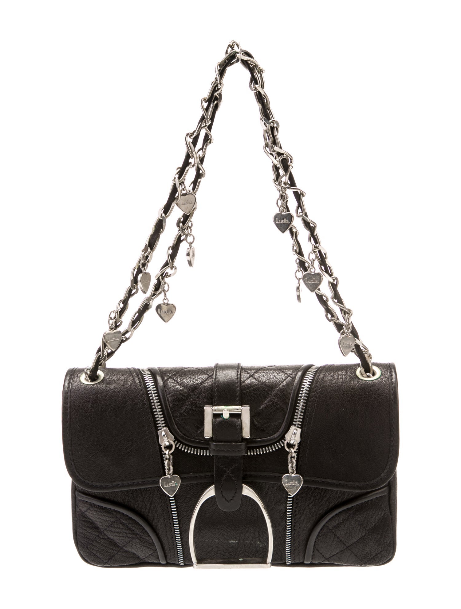 Luella Leather Shoulder Bag - Black Shoulder Bags, Handbags - LLA20675 ...