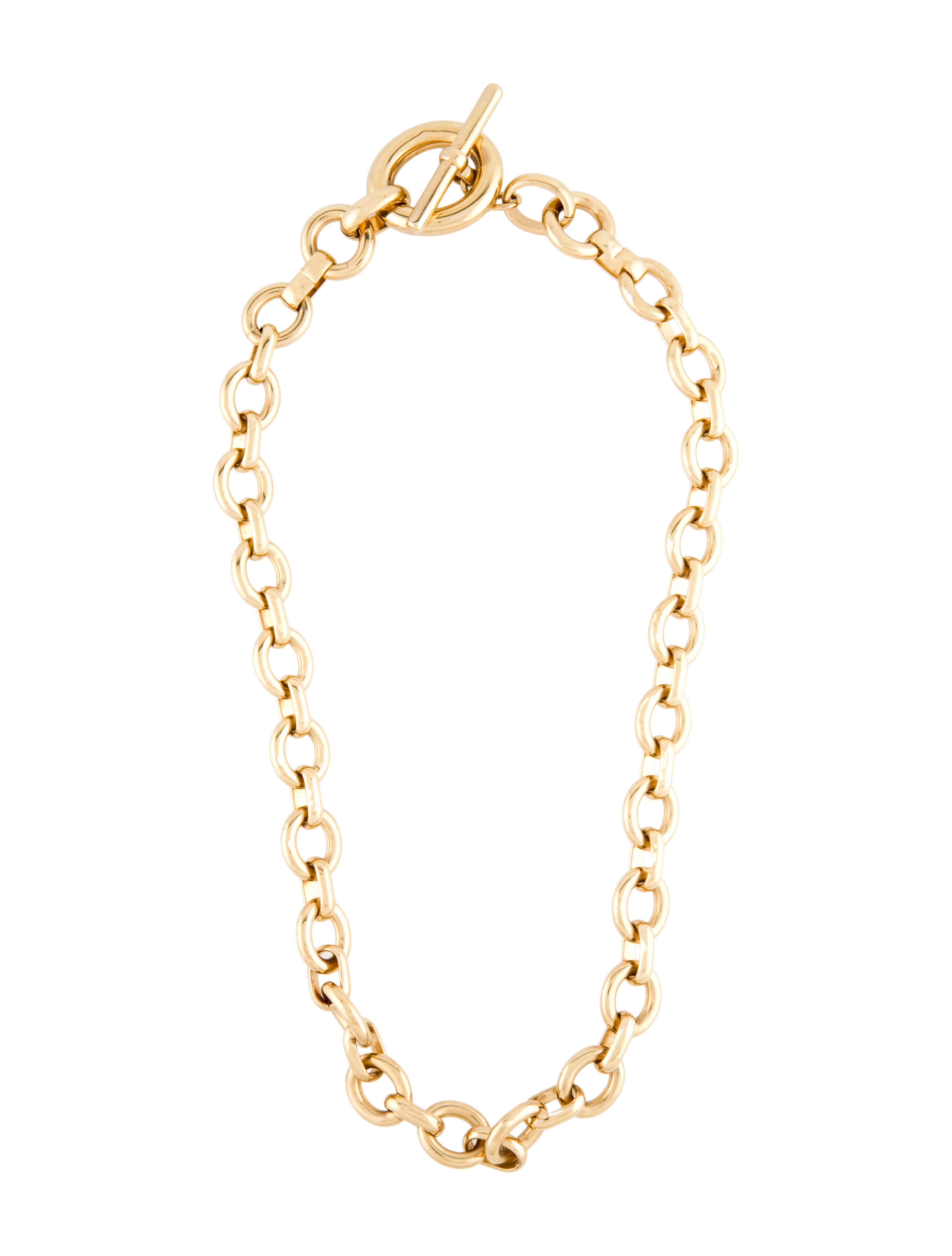 Christian Dior Danseuse Etoile Chain Necklace - Gold-Tone Metal Chain ...