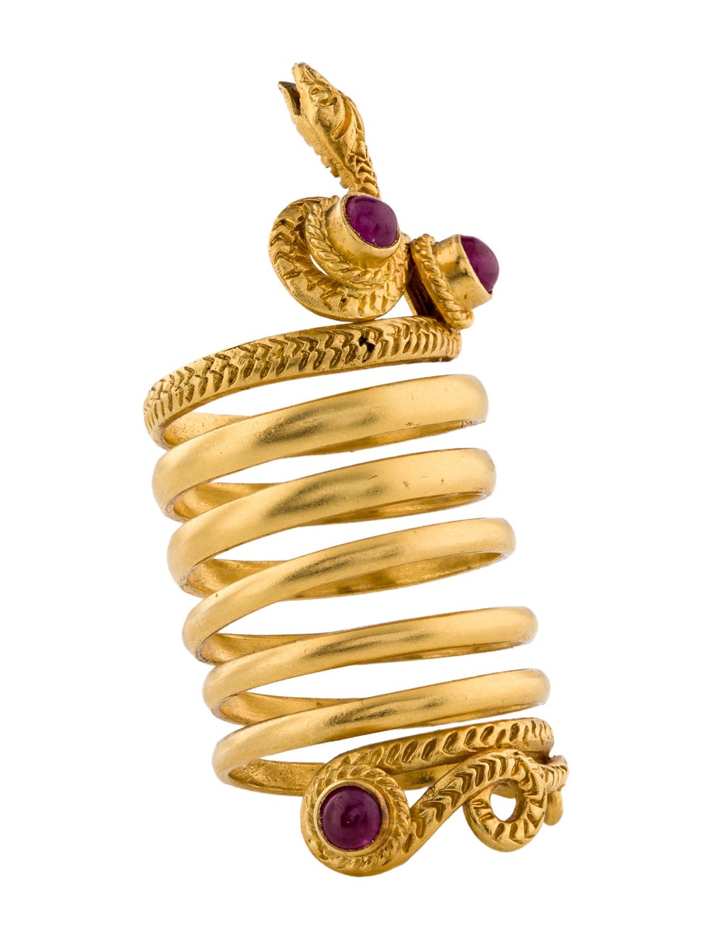 Lalaounis 18K Ruby Snake Coil Ring - Cocktail Ring, Rings - LLN20924 ...