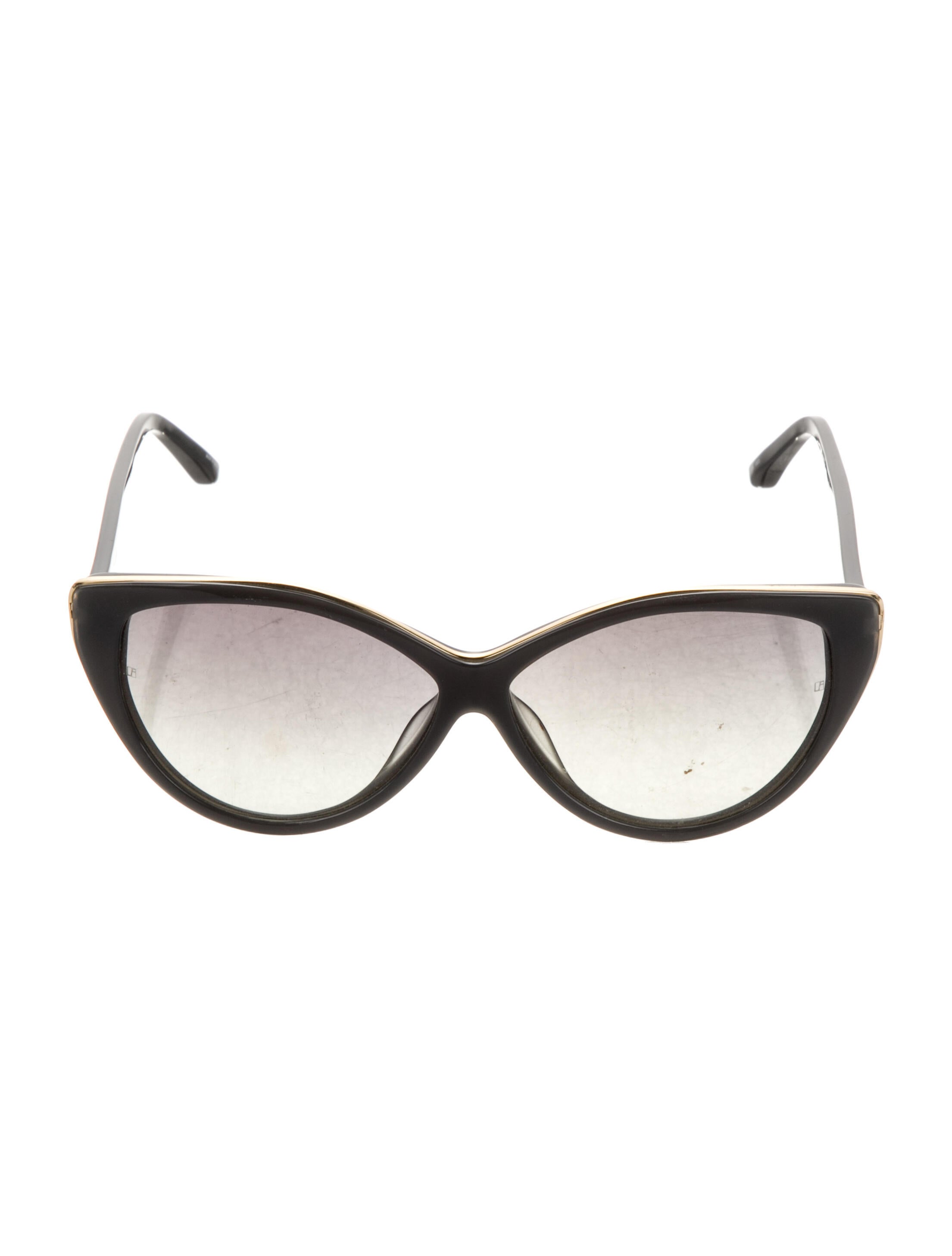 Linda Farrow Cat-Eye Gradient Sunglasses - Grey Sunglasses, Accessories ...