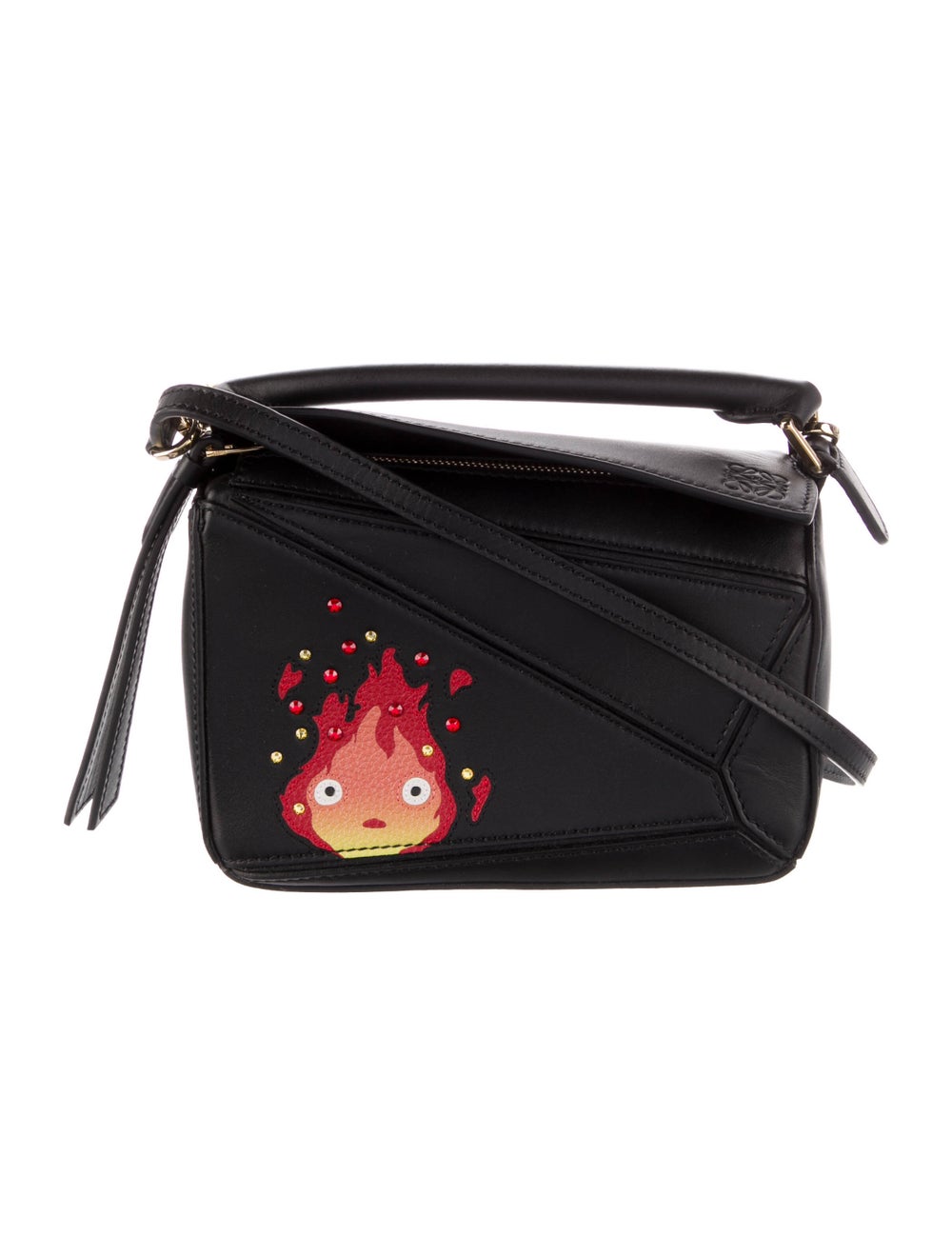 LOEWE x Studio Ghibli Mini Calcifer Puzzle Bag - Black Mini Bags ...