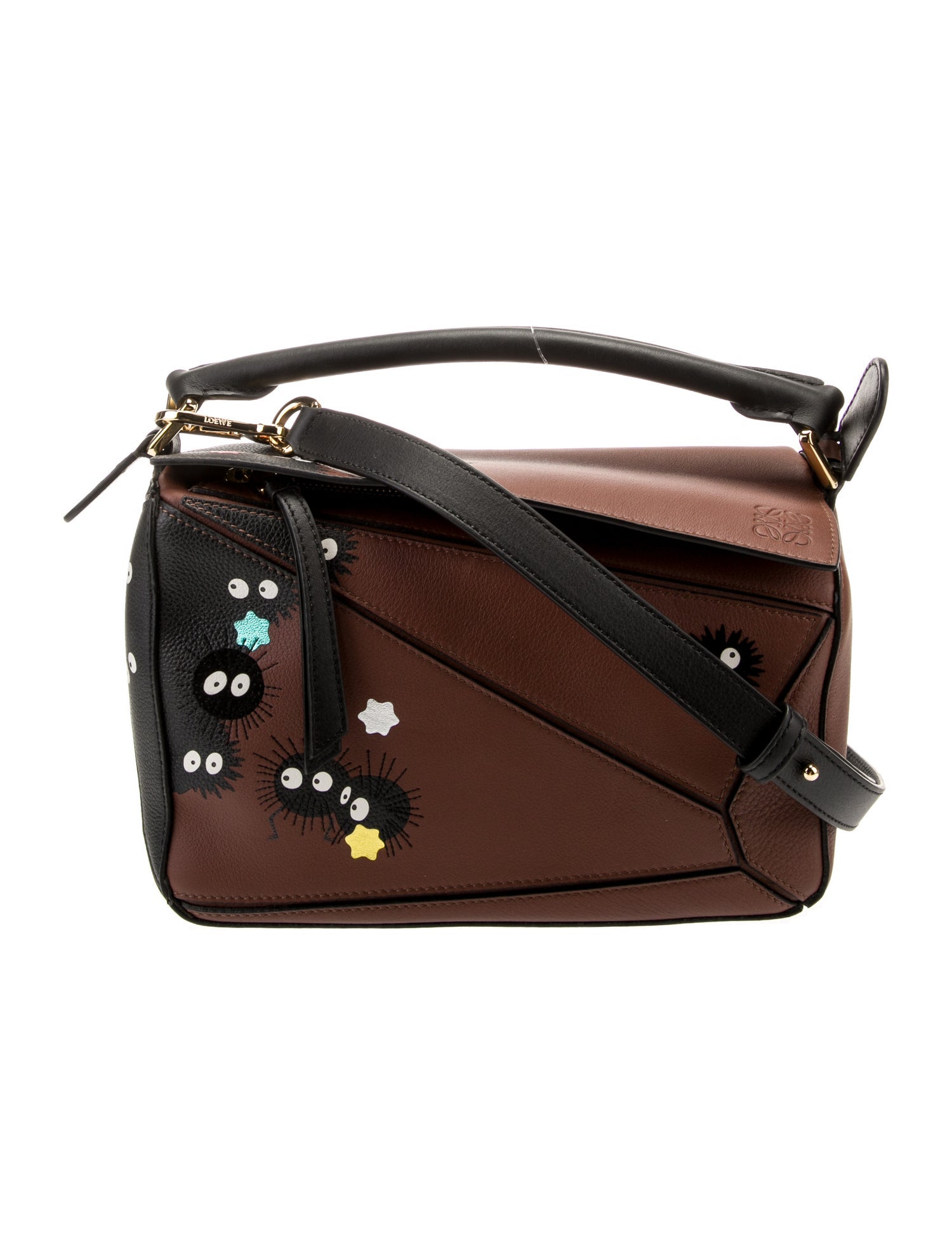 LOEWE x Studio Ghibli Small Susuwatari Puzzle Bag - Black Handle Bags ...