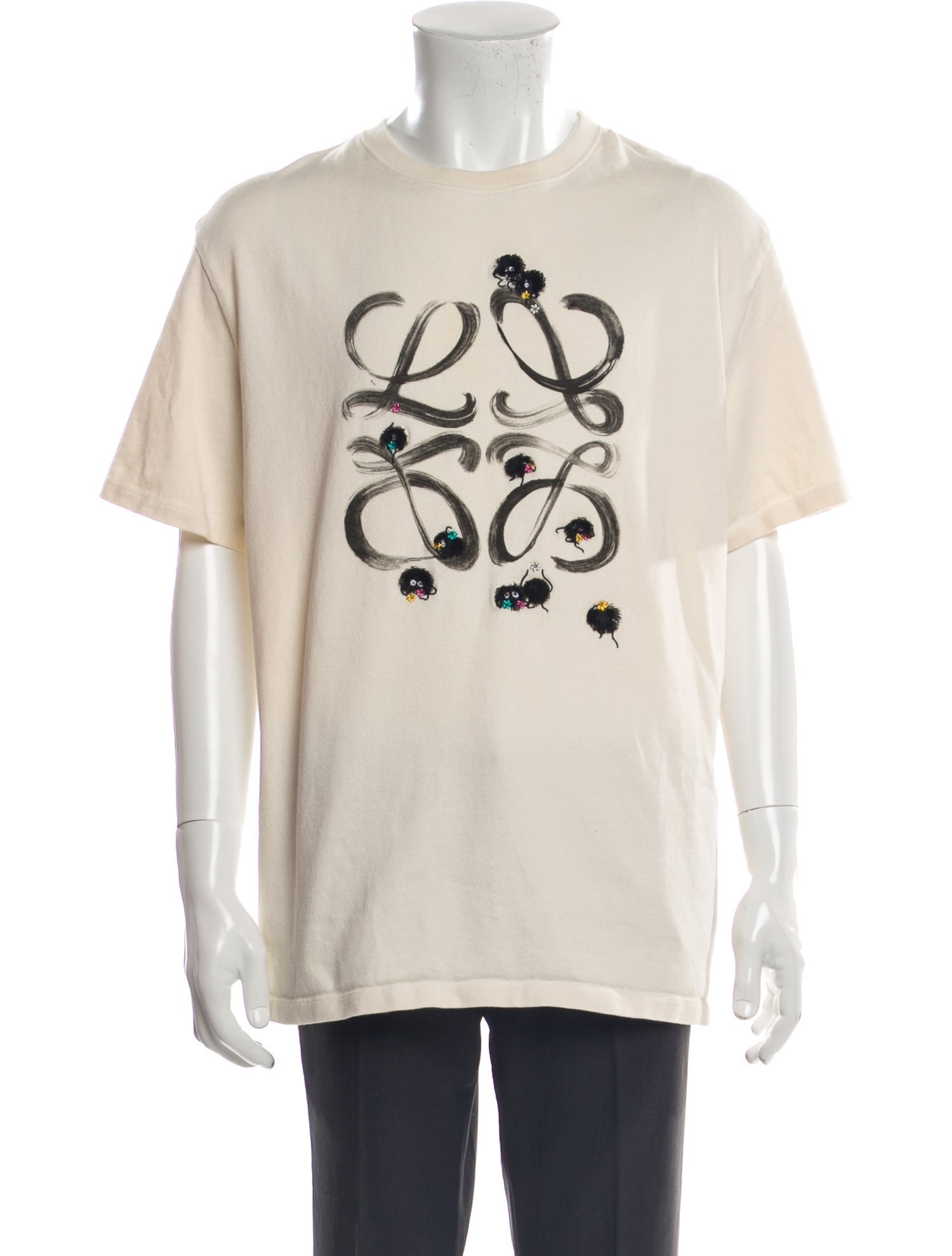 LOEWE x Studio Ghibli Graphic Print Crew Neck T-Shirt - Neutrals T ...