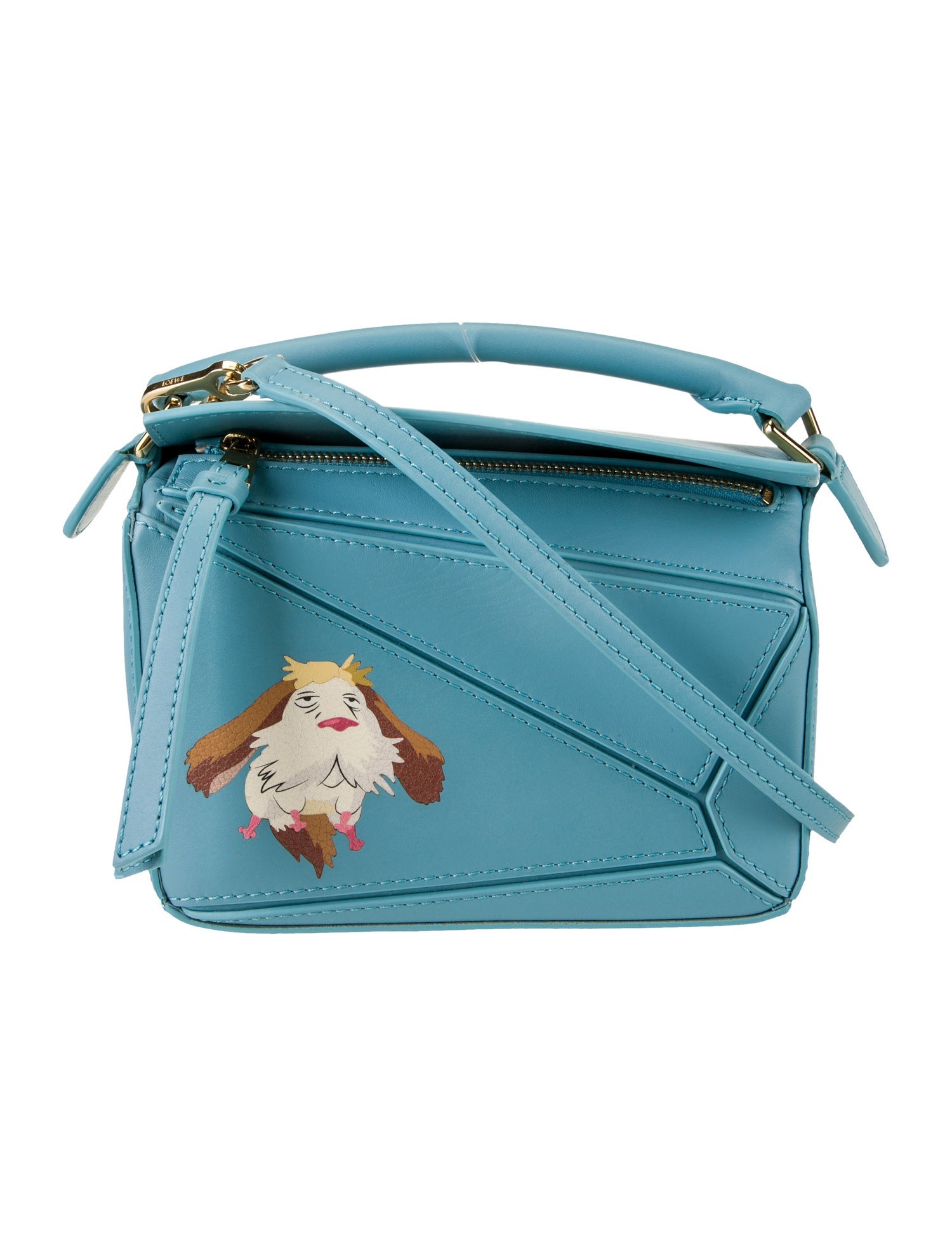 LOEWE x Studio Ghibli Leather Heen Puzzle Mini 2022 - Blue Handle Bags ...