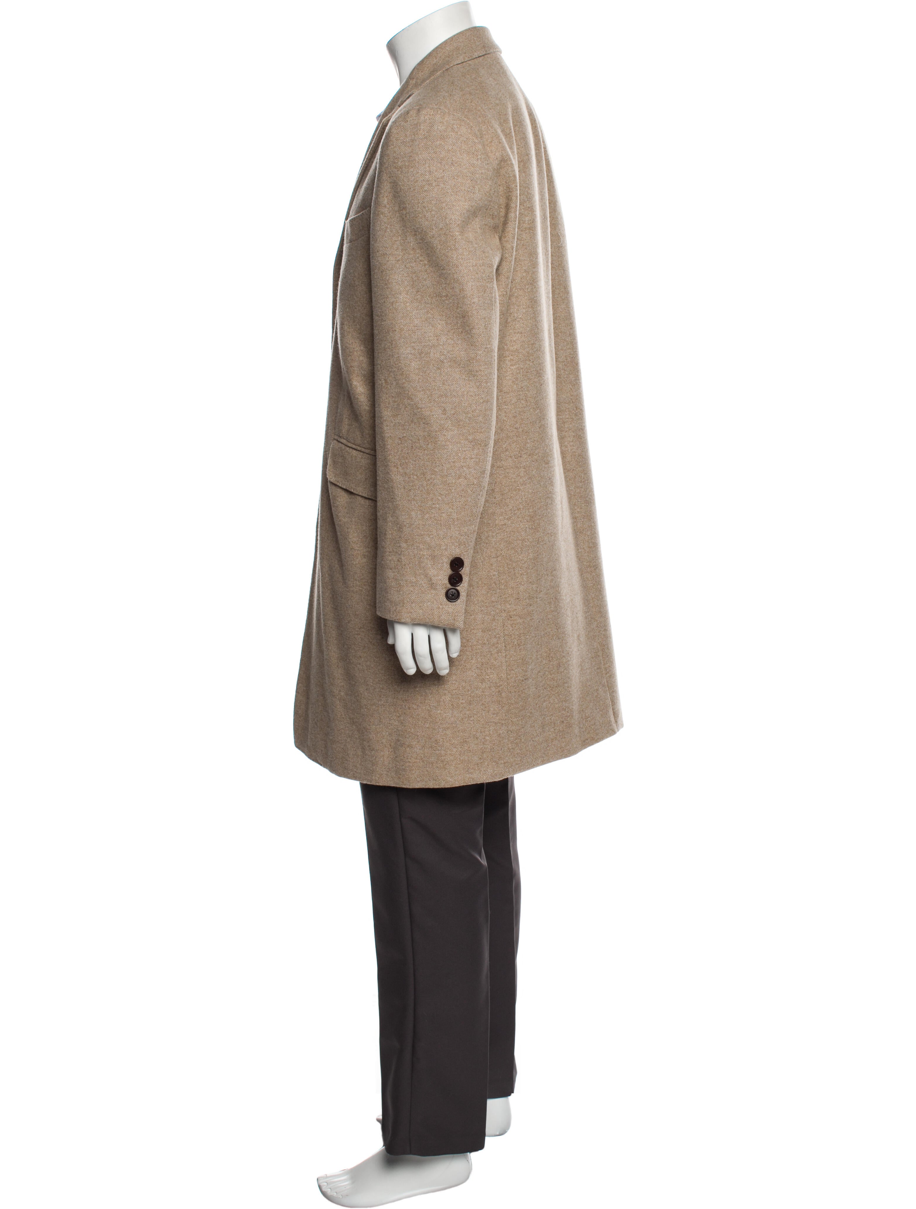 Loro Piana Tweed Pattern Overcoat - Neutrals Outerwear, Clothing ...