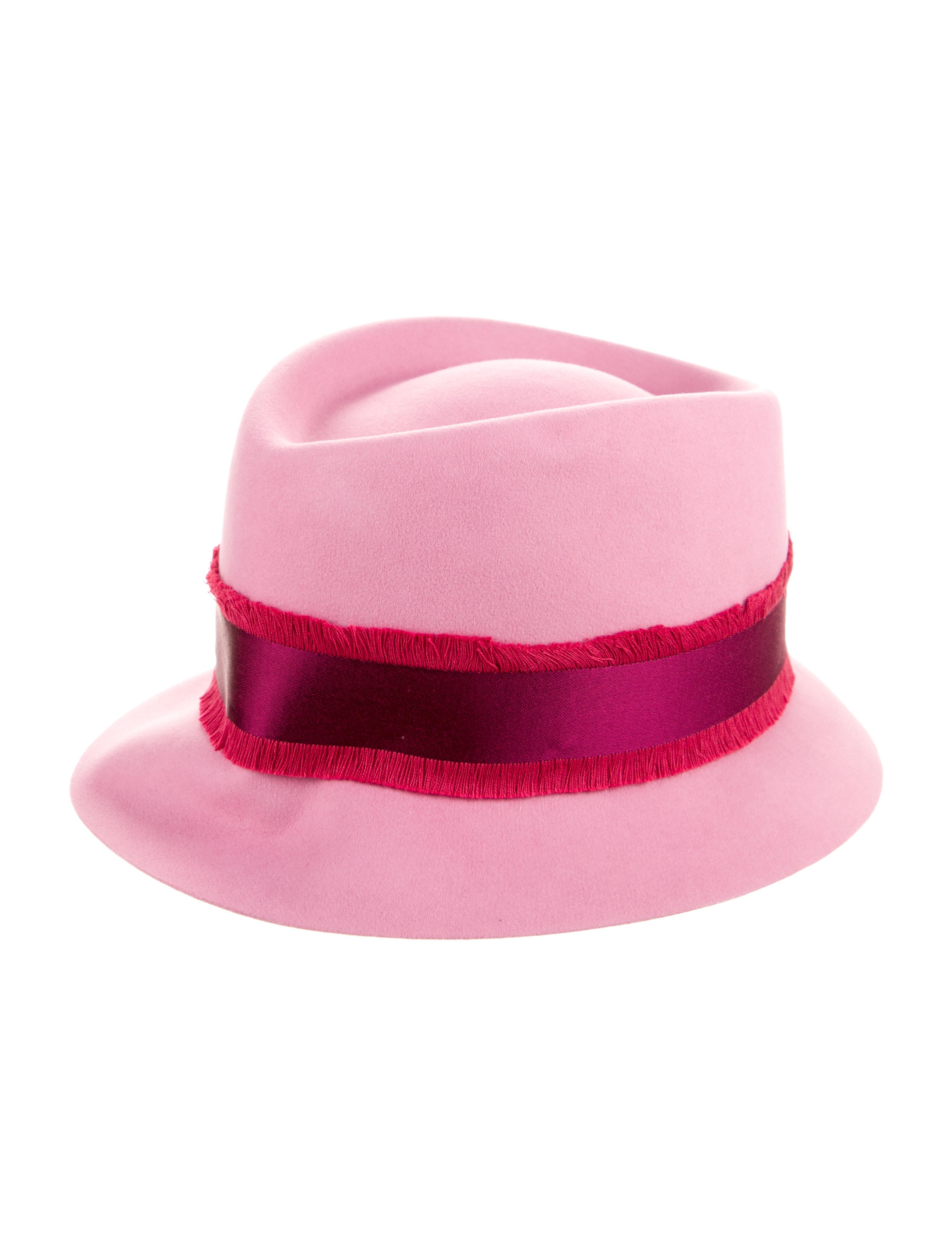 Loro Piana Loro Piana Velvet Felt Oval Hat - Pink Hats, Accessories ...