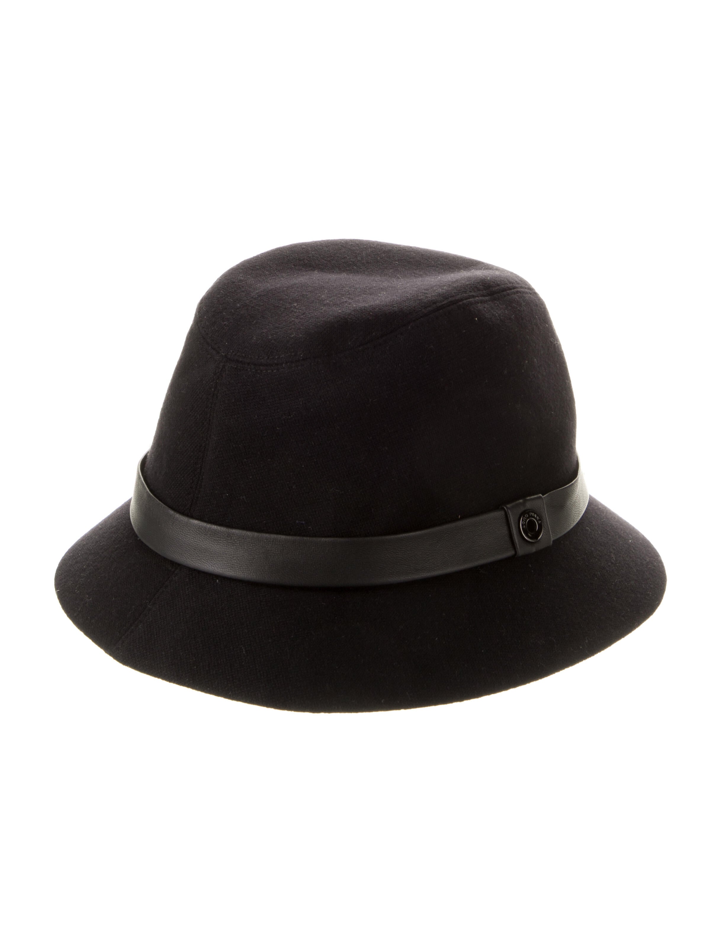 Loro Piana Baby Cashmere Fedora Hat - Black Hats, Accessories ...