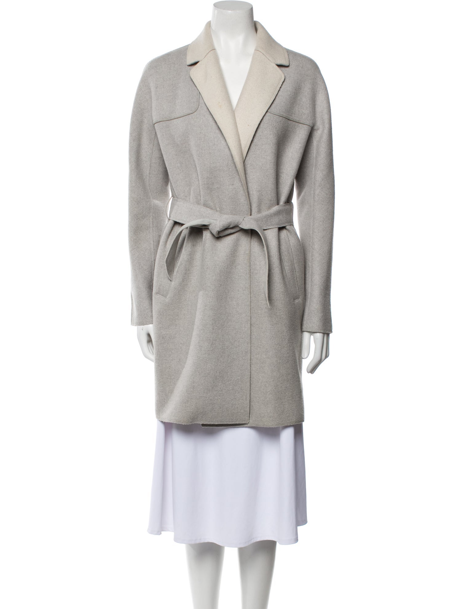 Loro Piana Cashmere Trench Coat - Grey Coats, Clothing - LOR148697 | The RealReal