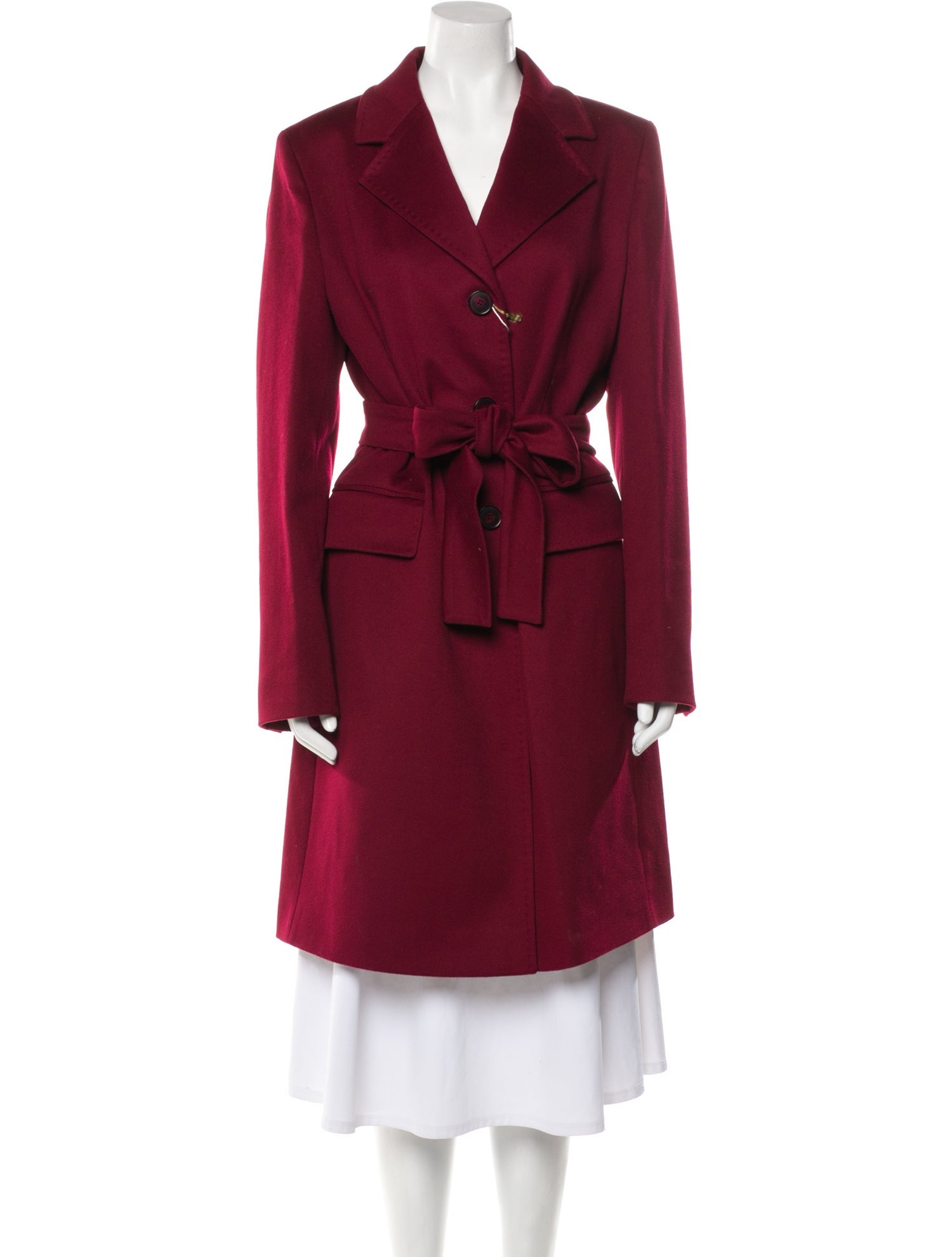 Loro Piana Virgin Wool Trench Coat w/ Tags - Burgundy Coats, Clothing - LOR150912 | The RealReal